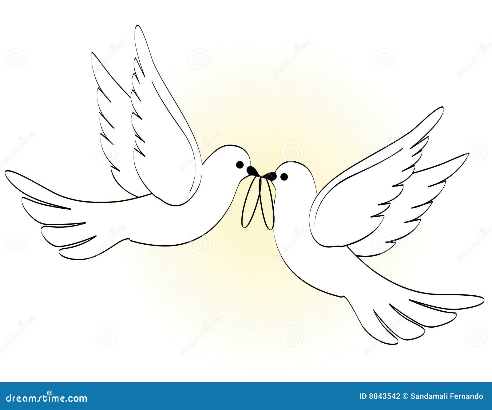 Colombes wedding illustration de vecteur. Illustration du illustration ...