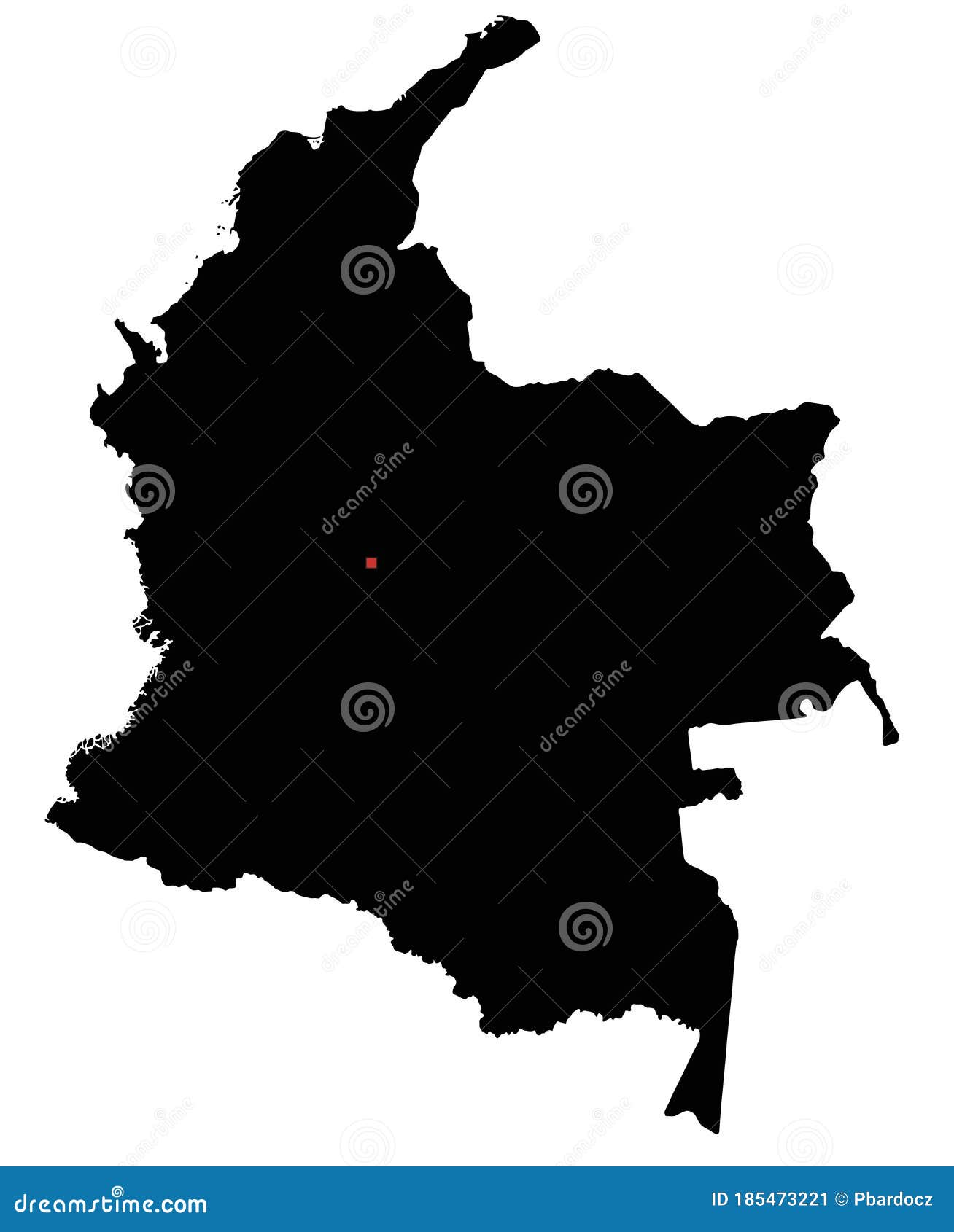Colombia - Highly Detailed Editable Political Map With Labeling. Vector ...