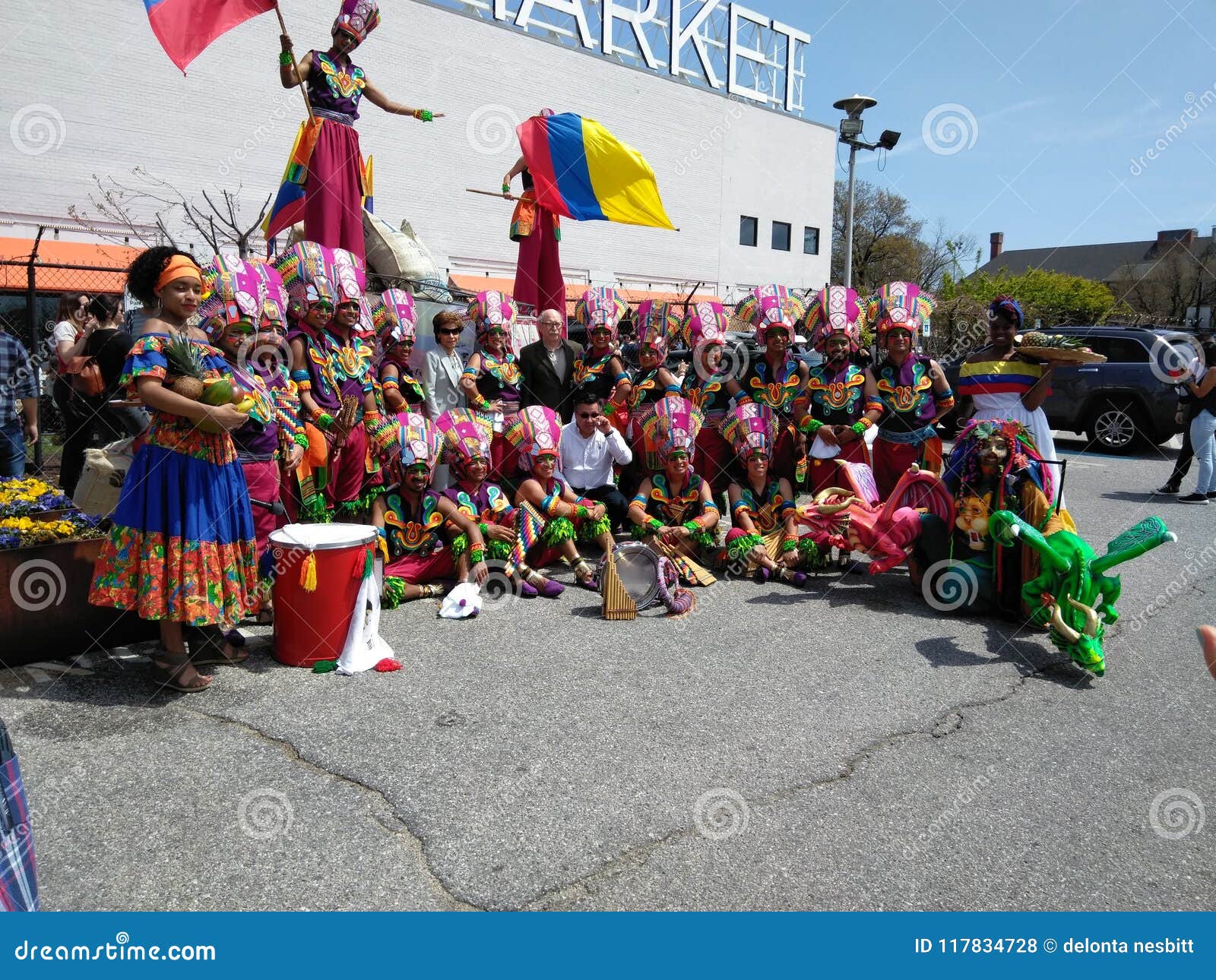 Colombia day parade editorial stock photo. Image of celebration - 117834728