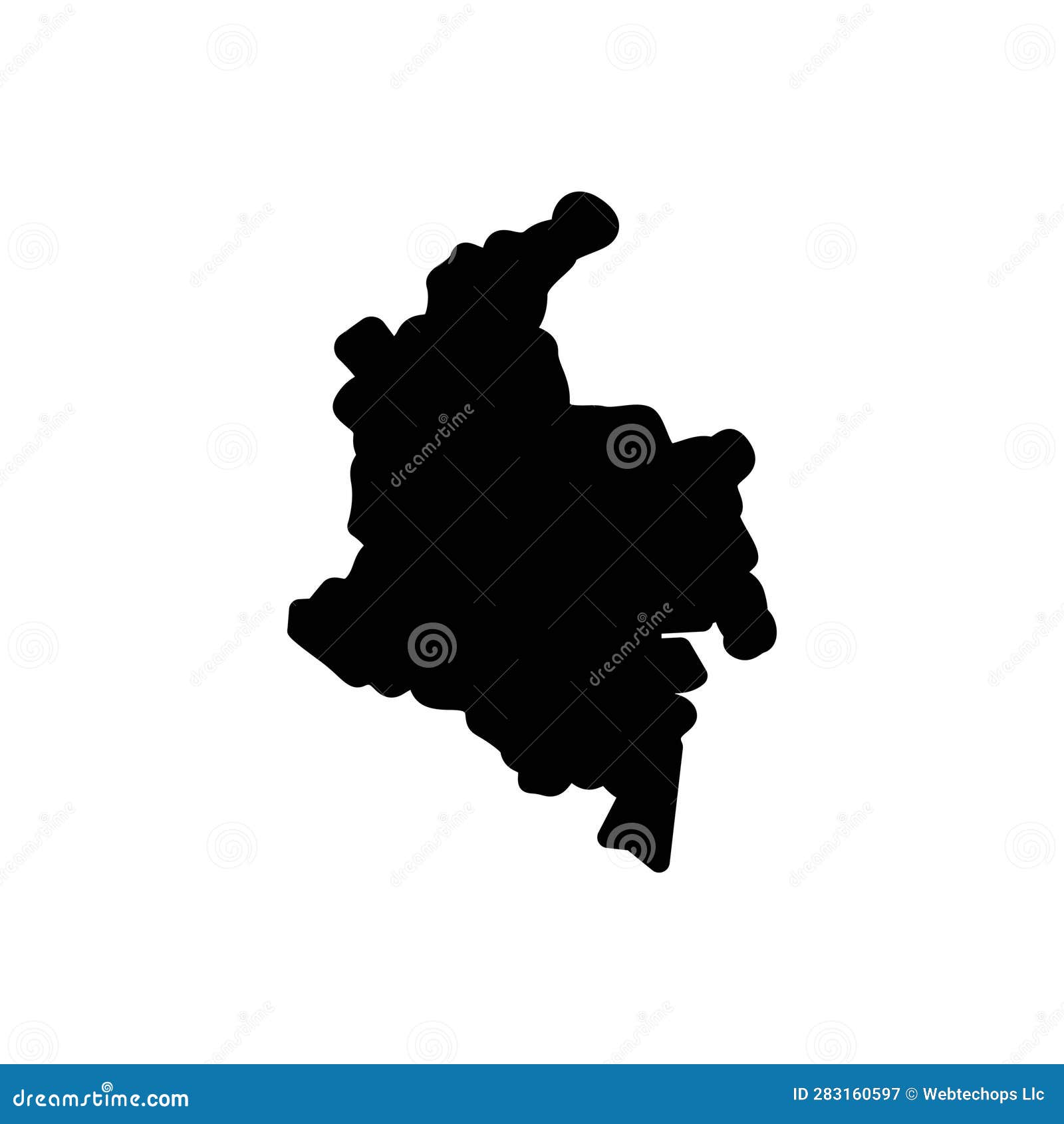 Black Solid Icon for Colombia, National and Contour Stock Vector ...