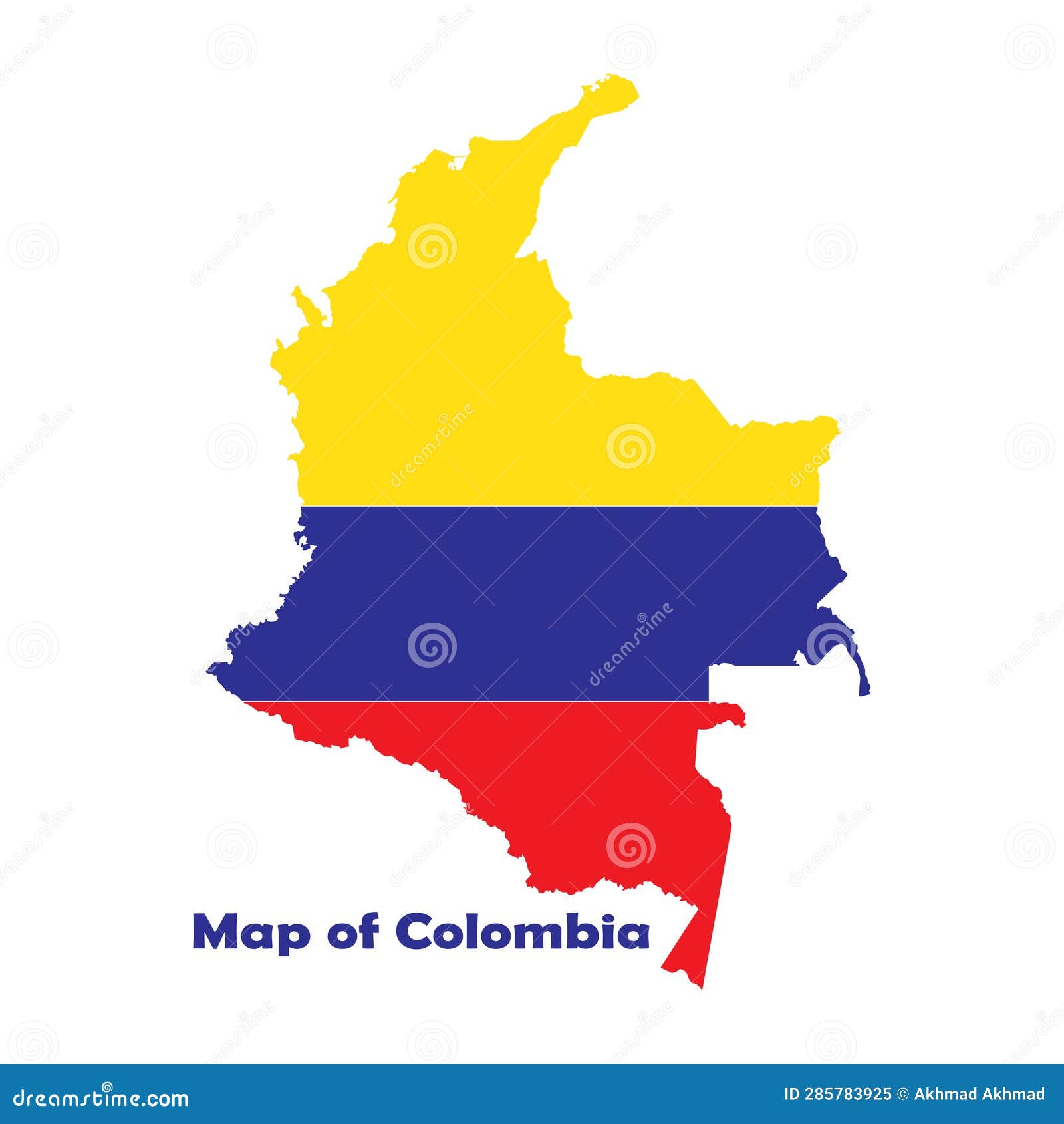 Colombia map icon stock vector. Illustration of columbia - 285783925
