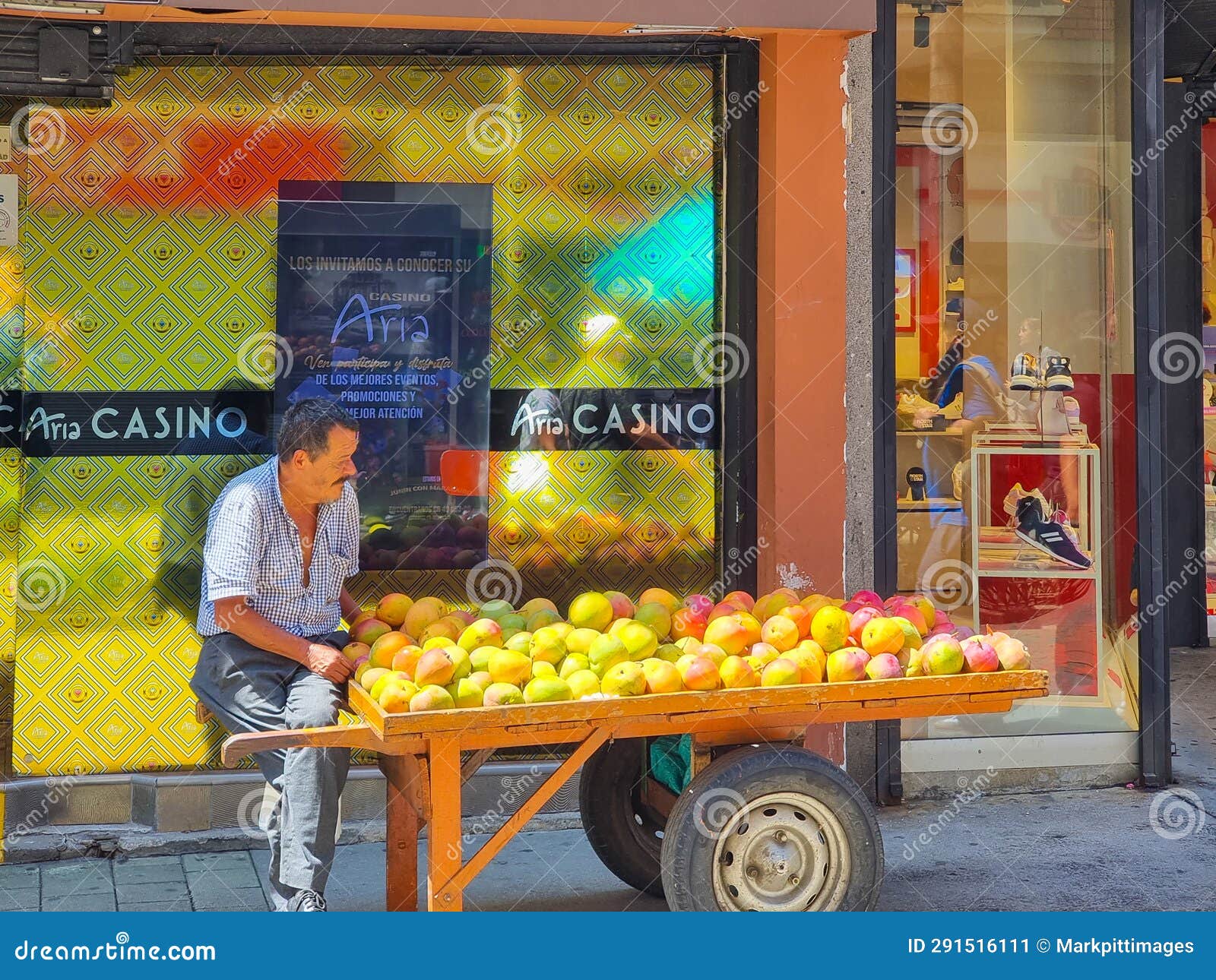 Colombia, Medellin, Mobile Mango Stall Editorial Photo - Image of ...