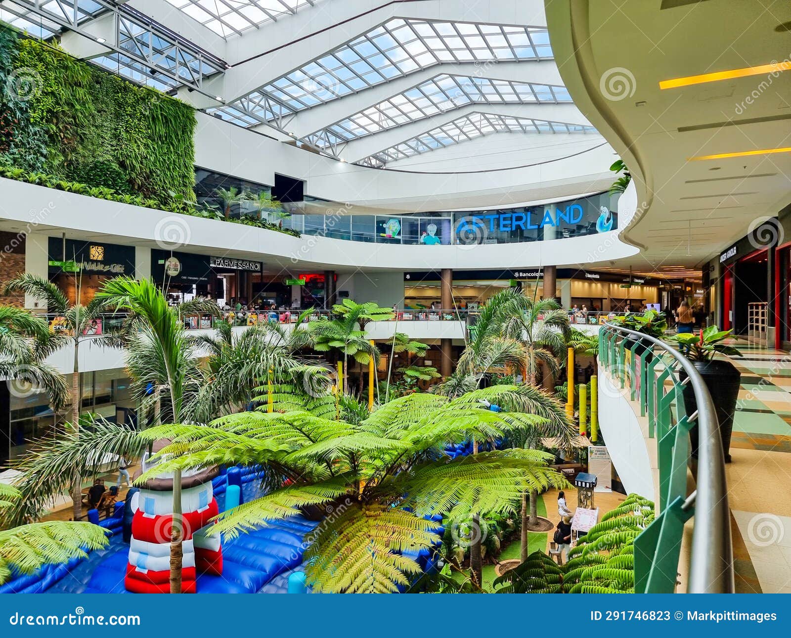 Colombia, Medellin, Modern Architecture Inside the Treasure Mall ...