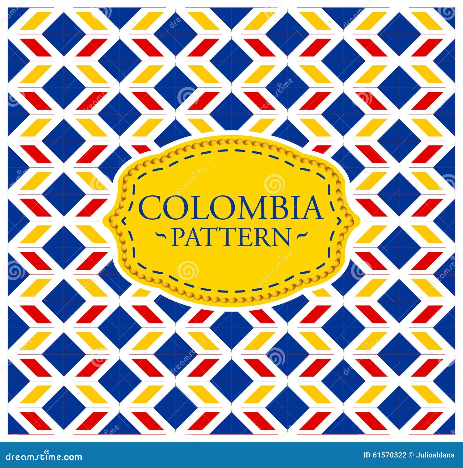 Colombia Pattern - Seamless Background Texture Stock Vector ...