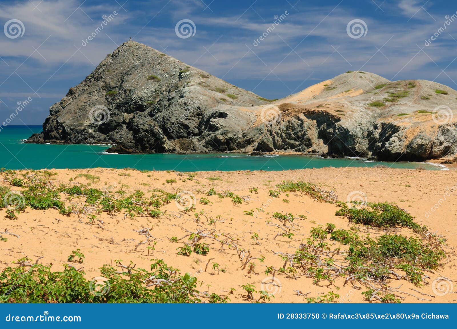 Colombia, Pilon De Azucar Beach in La Guajira Stock Photo - Image of ...