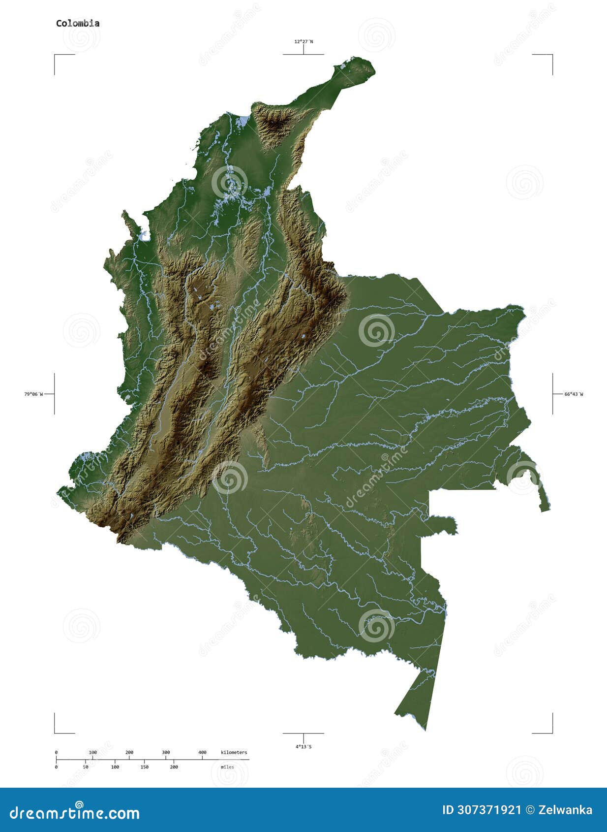 Colombia Shape on White. Pale Stock Illustration - Illustration of ...