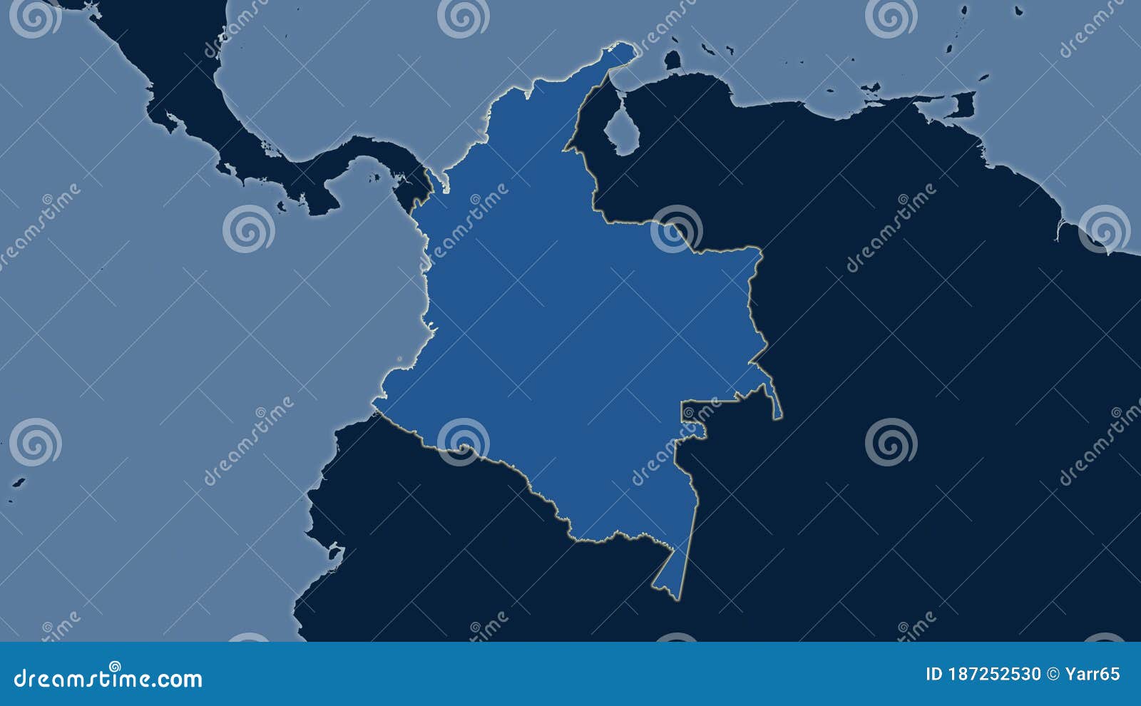 Colombia - Solid. Composition Stock Illustration - Illustration of ...