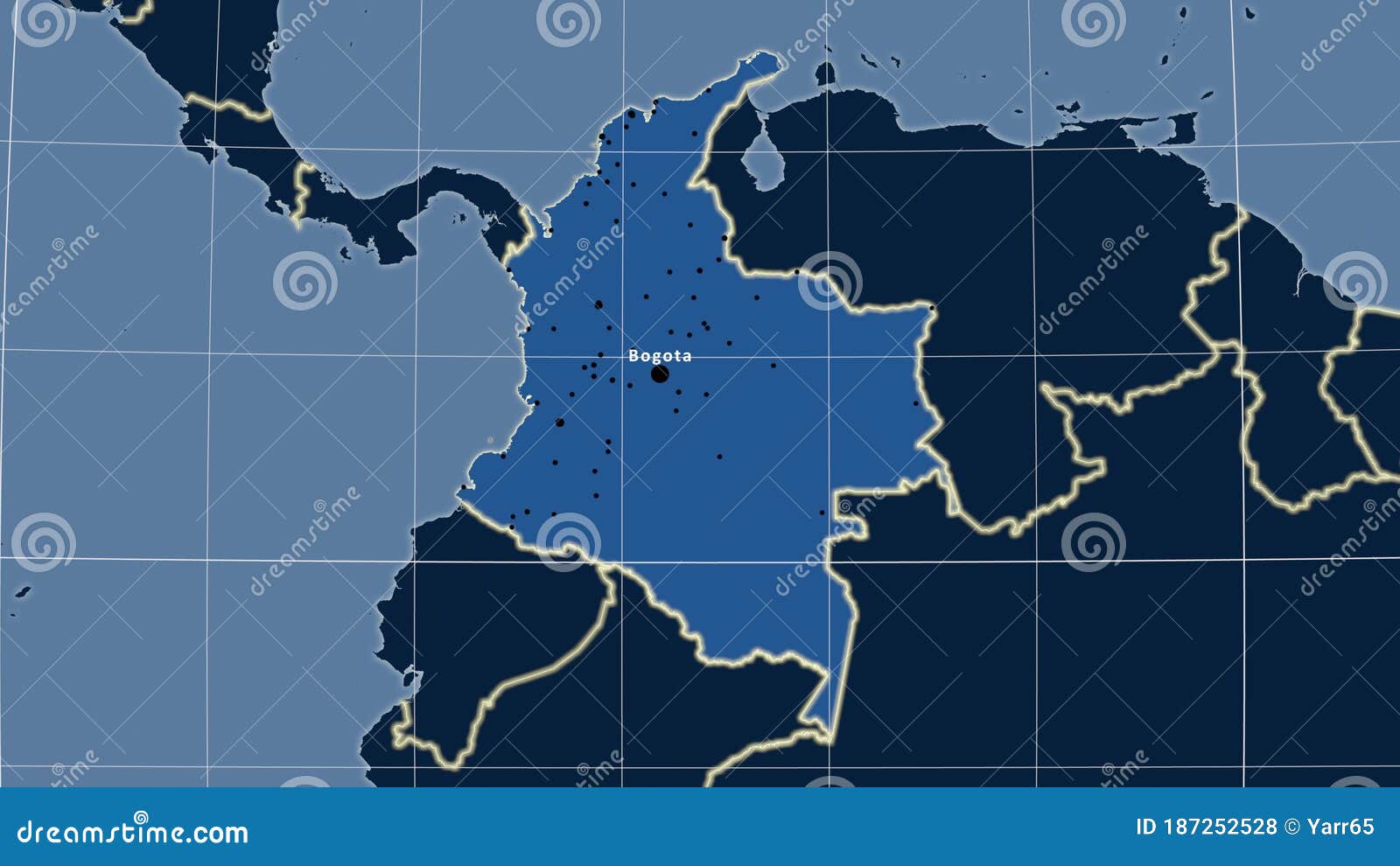 Colombia - Solid. Composition, Borders Stock Illustration ...