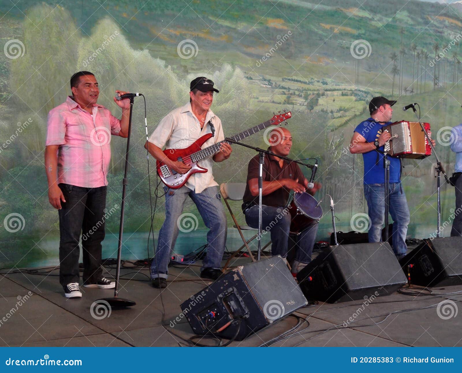 Colombian Band on the Stage Editorial Stock Photo - Image of ...