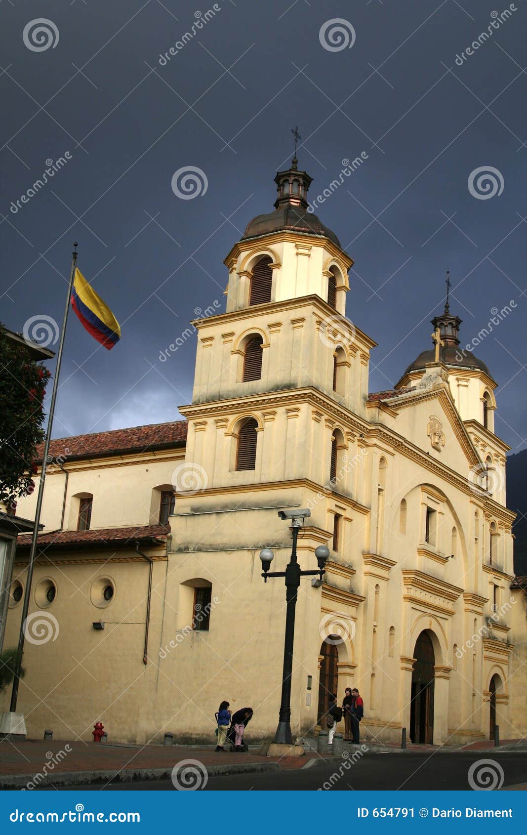 Colombian Building stock image. Image of catholic, building - 654791