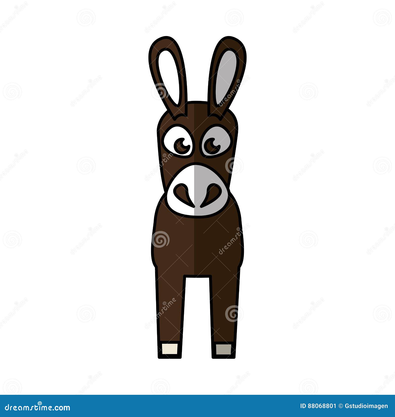 Colombian Mule Isolated Icon Stock Vector - Illustration of mulish ...