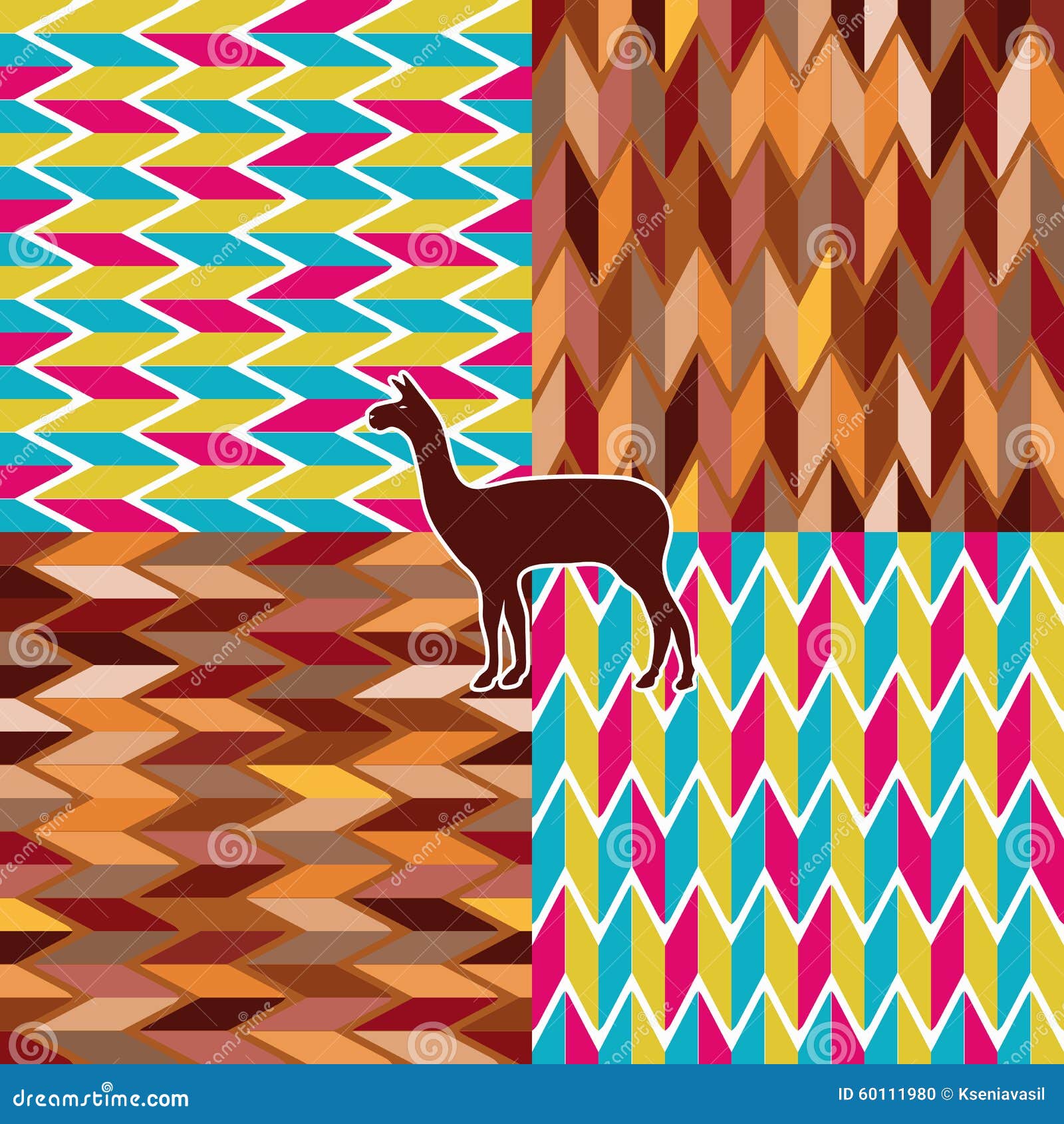 The Colombian National Pattern Stock Vector - Illustration of ancient ...