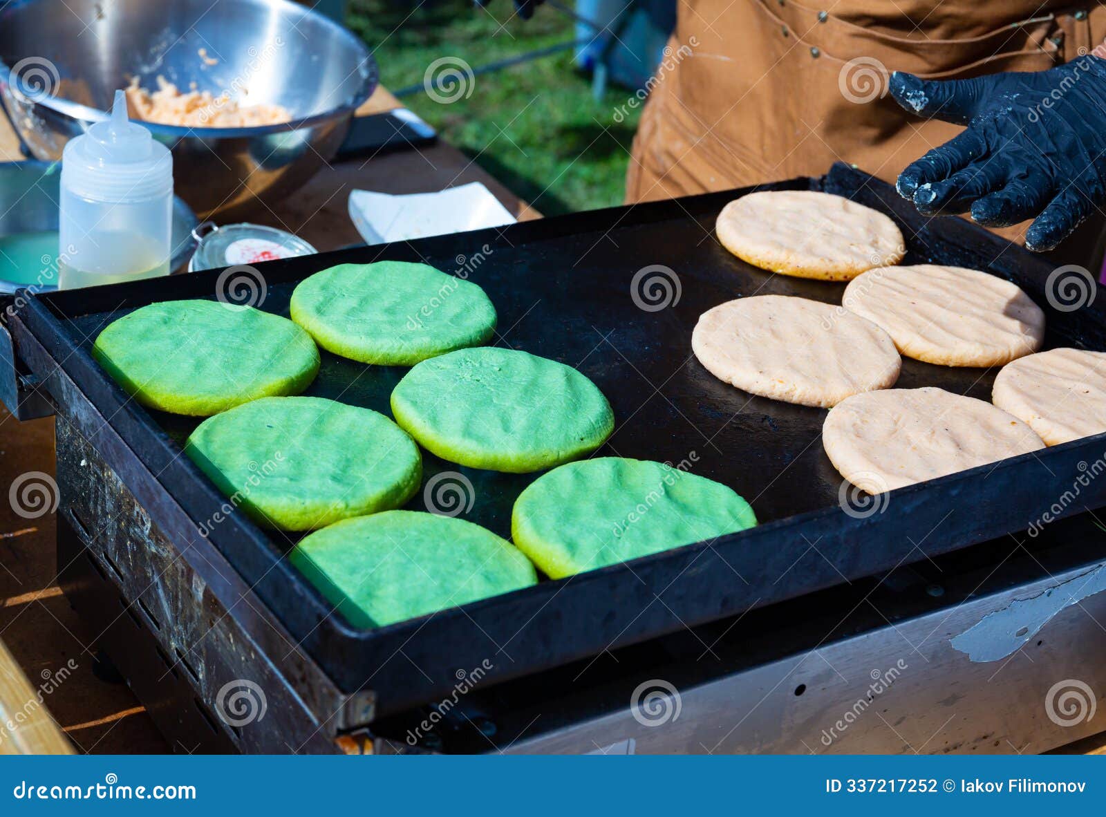 Colombian and Venezuelan Arepa Bread Stock Photo - Image of national ...