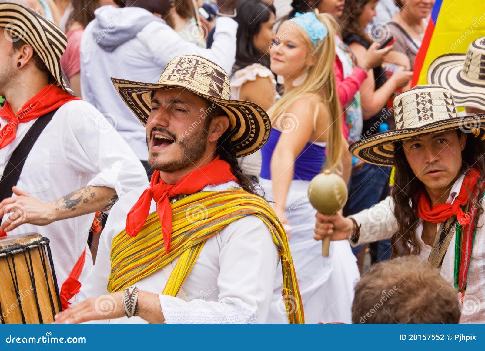 Colombians at Carnival editorial photography. Image of band - 20157552