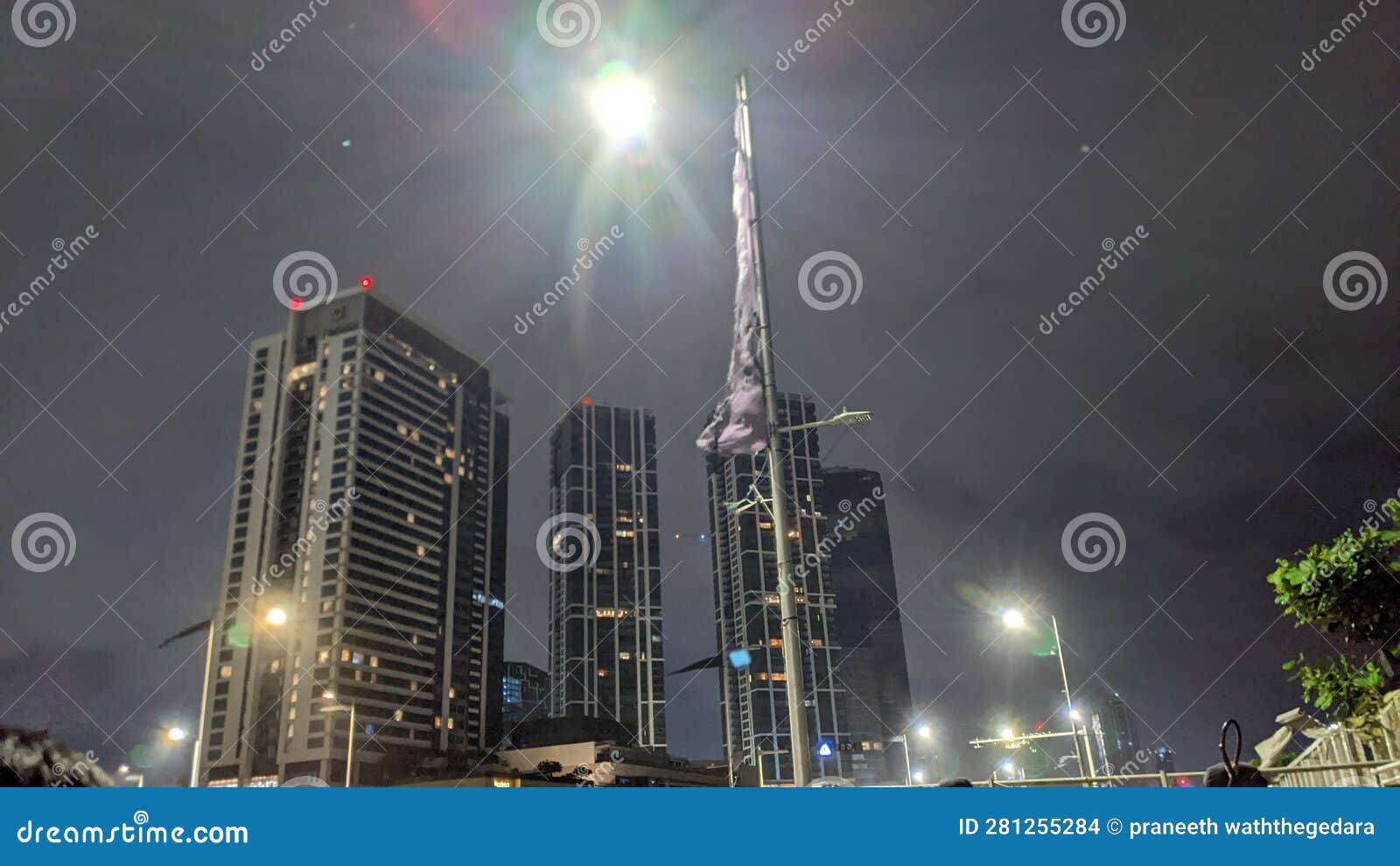 Colombo city at night stock photo. Image of busy, colombo - 281255284