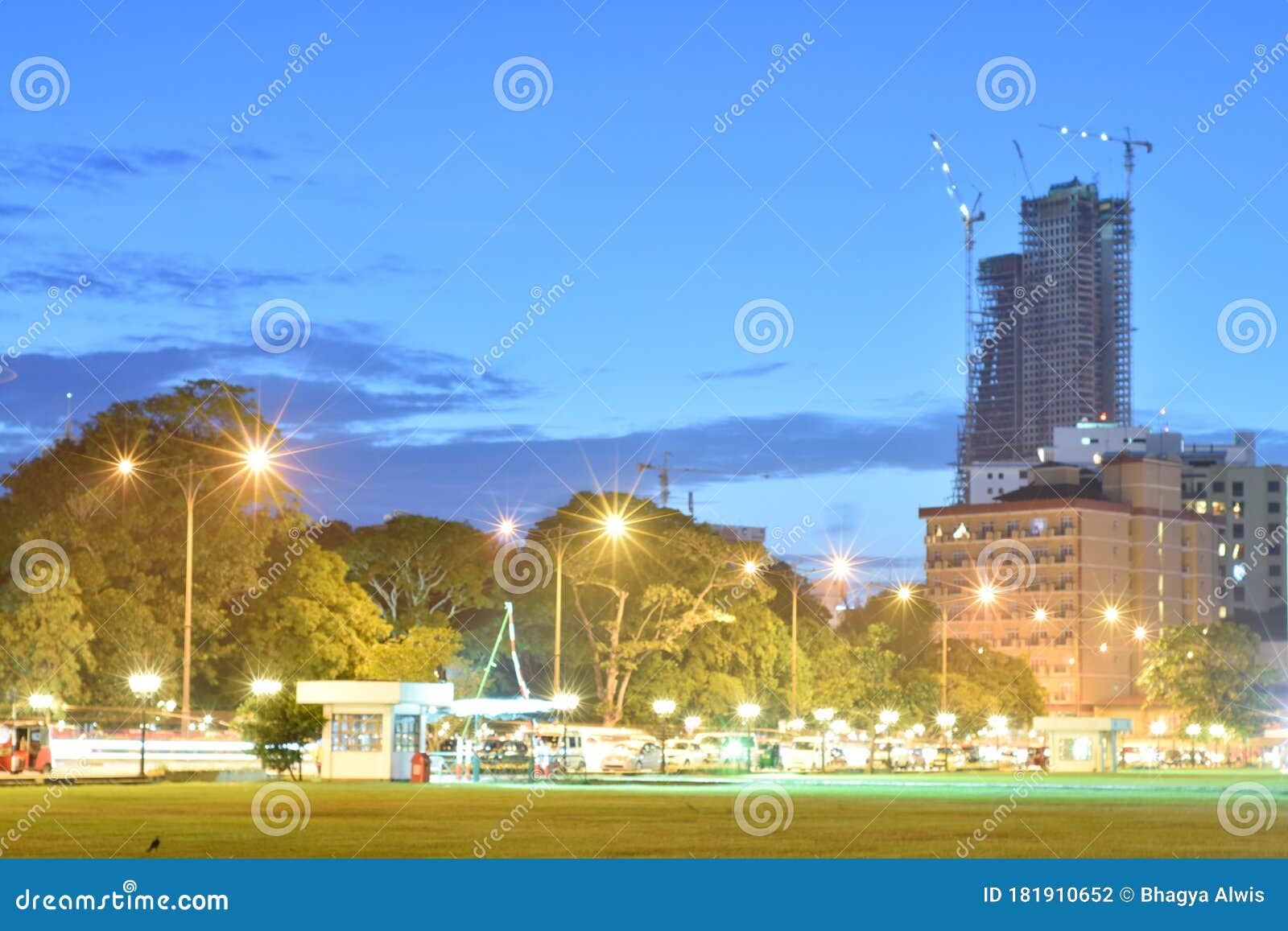 Colombo City Shinning at Night Stock Photo - Image of shinning, lamp ...