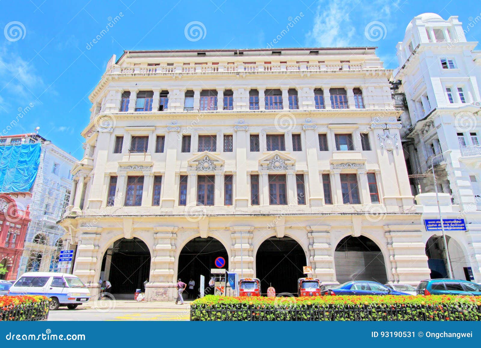 Colombo Colonial Building, Sri Lanka Editorial Photo | CartoonDealer ...