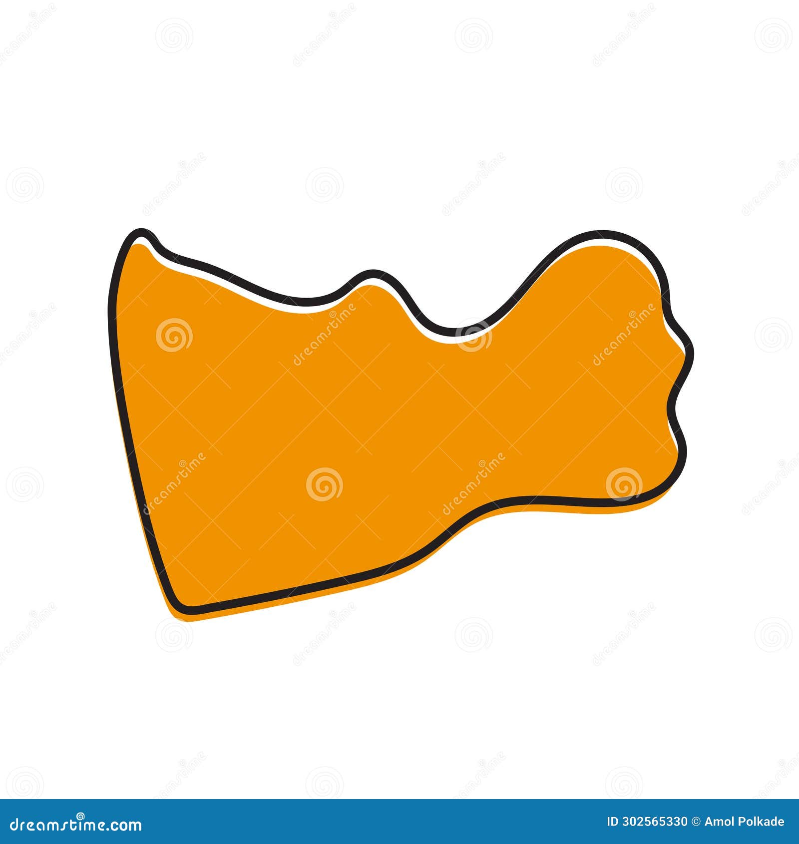 Colombo District of Sri Lanka Vector Map Illustration Stock Vector ...