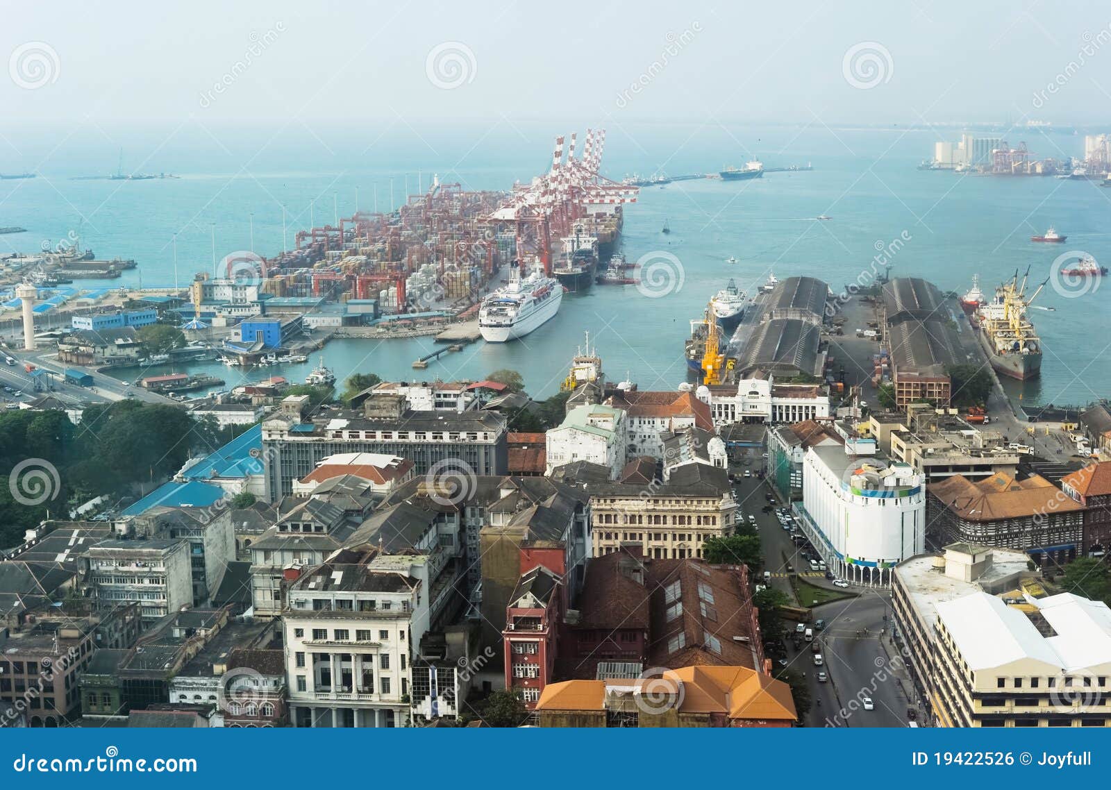 Colombo harbor stock photo. Image of development, cityscape - 19422526