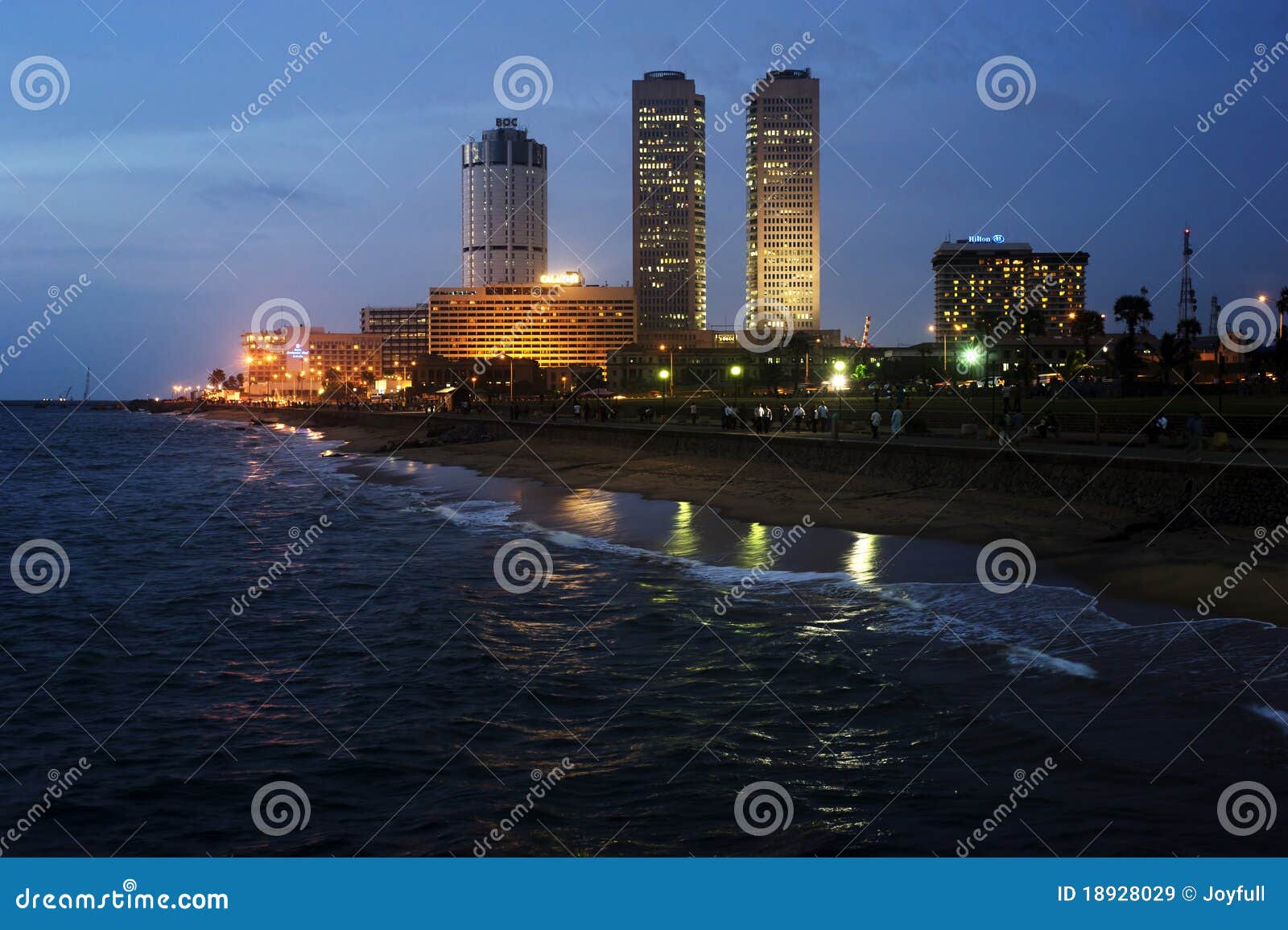 Colombo at night editorial stock image. Image of night - 18928029