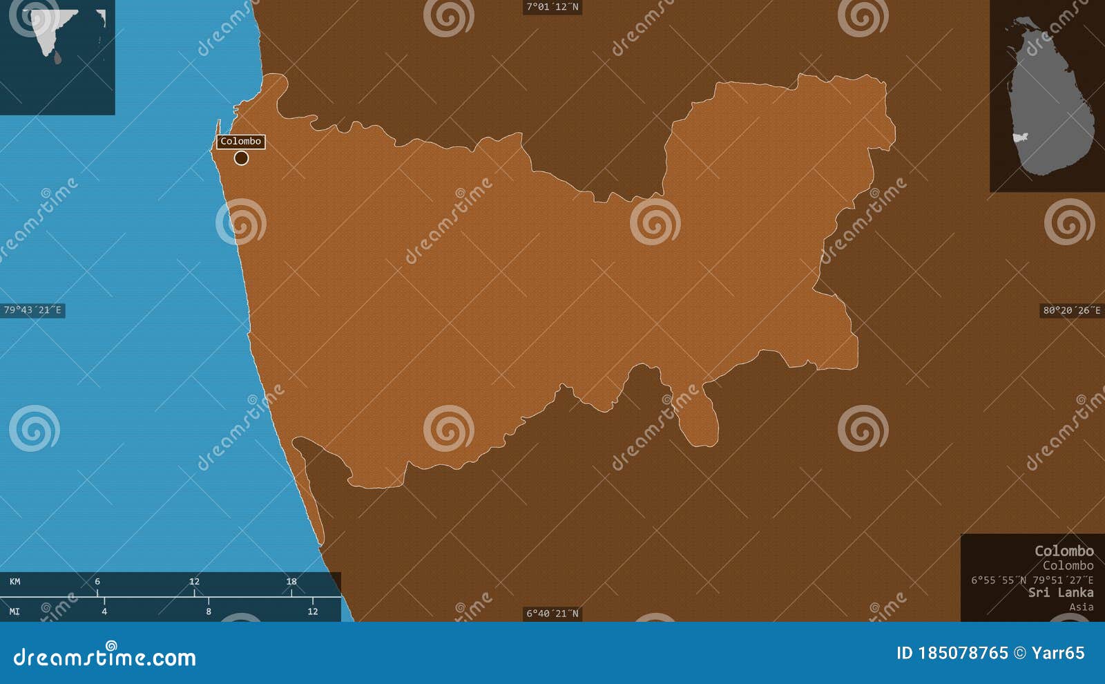 Colombo, Sri Lanka - Composition. Pattern Stock Illustration ...