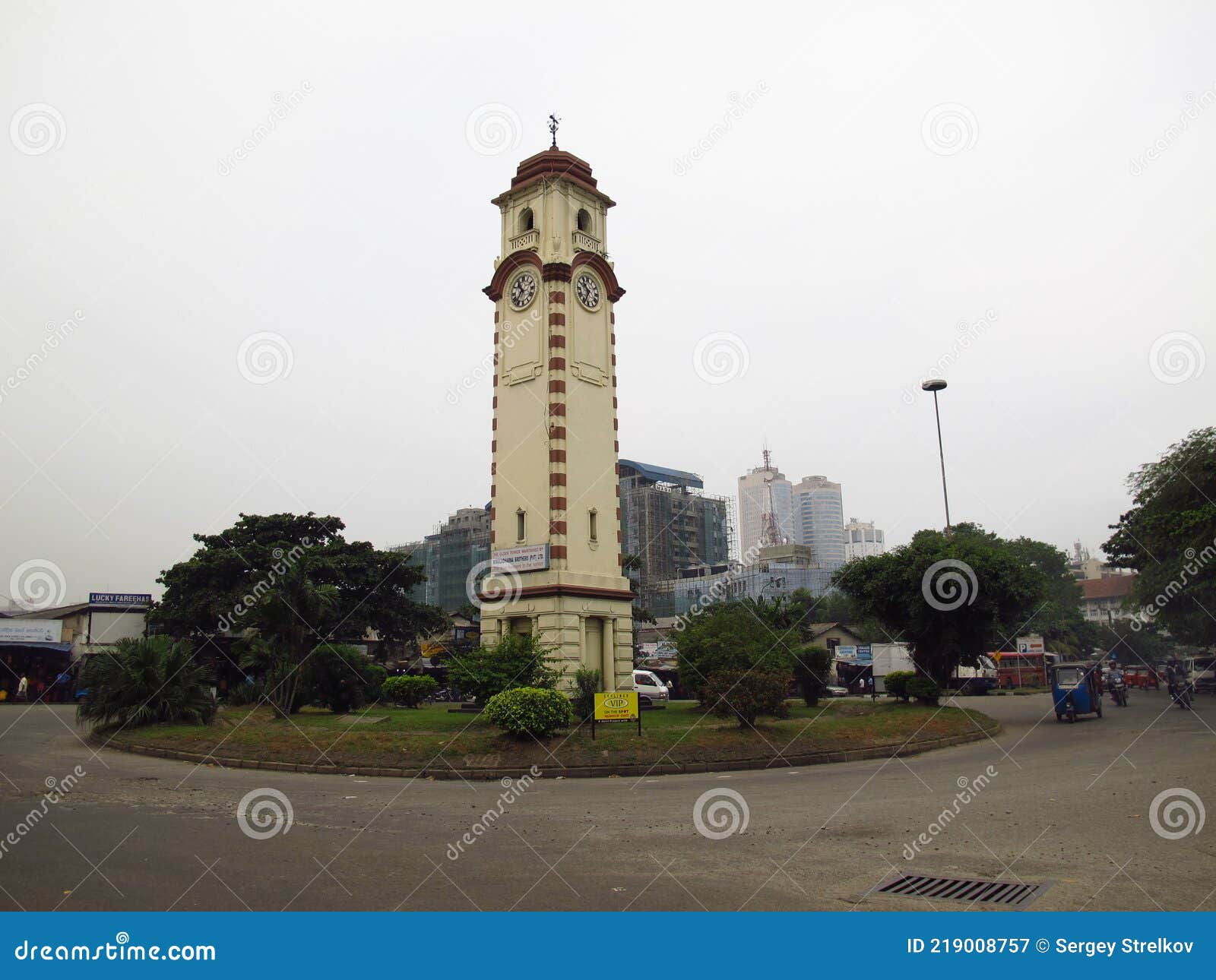 Colombo, Sri Lanka - 12 Jan 2011: Khan Clock Tower in Colombo, Sri ...