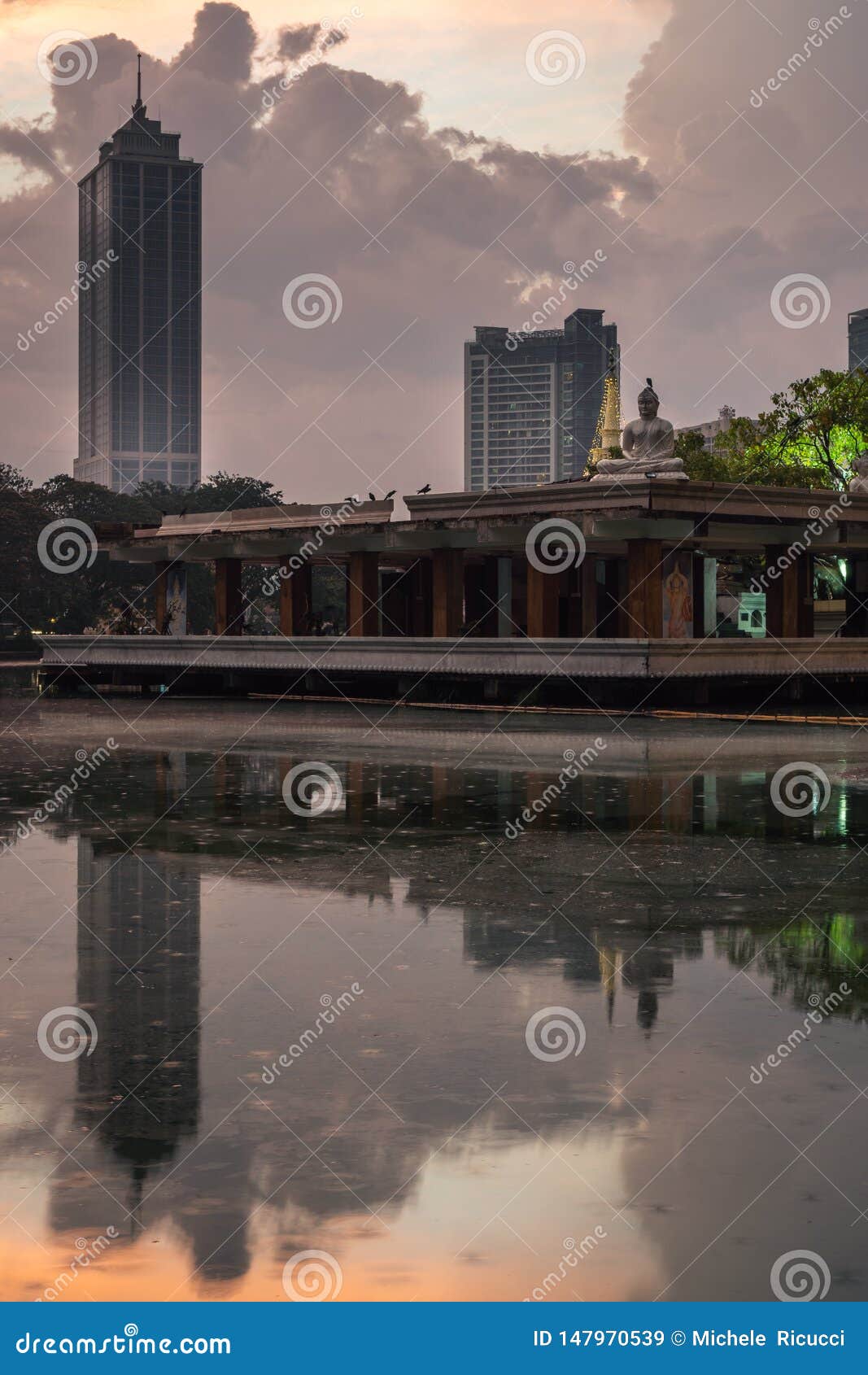 Colombo Sri Lanka at Sunset Stock Image - Image of business, capital ...