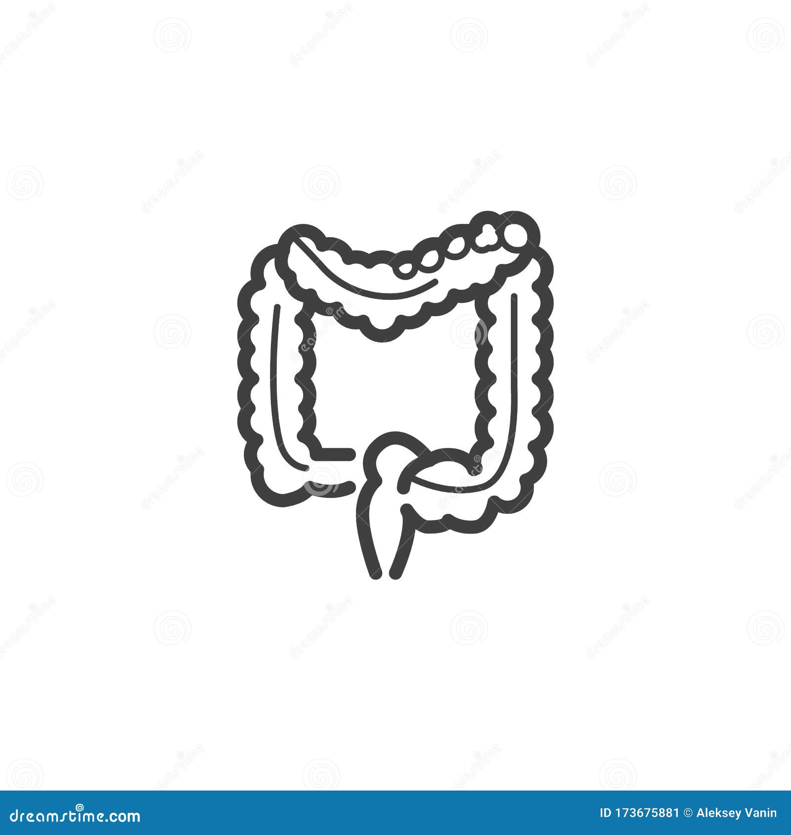 Colon cancer line icon stock vector. Illustration of organ - 173675881 Colon cancer line icon stock vector. Illustration of organ - 173675881