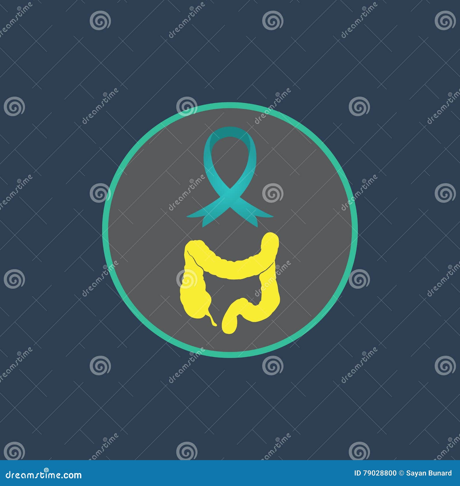 Colon Cancer Logo Vector Icon Stock Vector - Illustration of anatomy ...