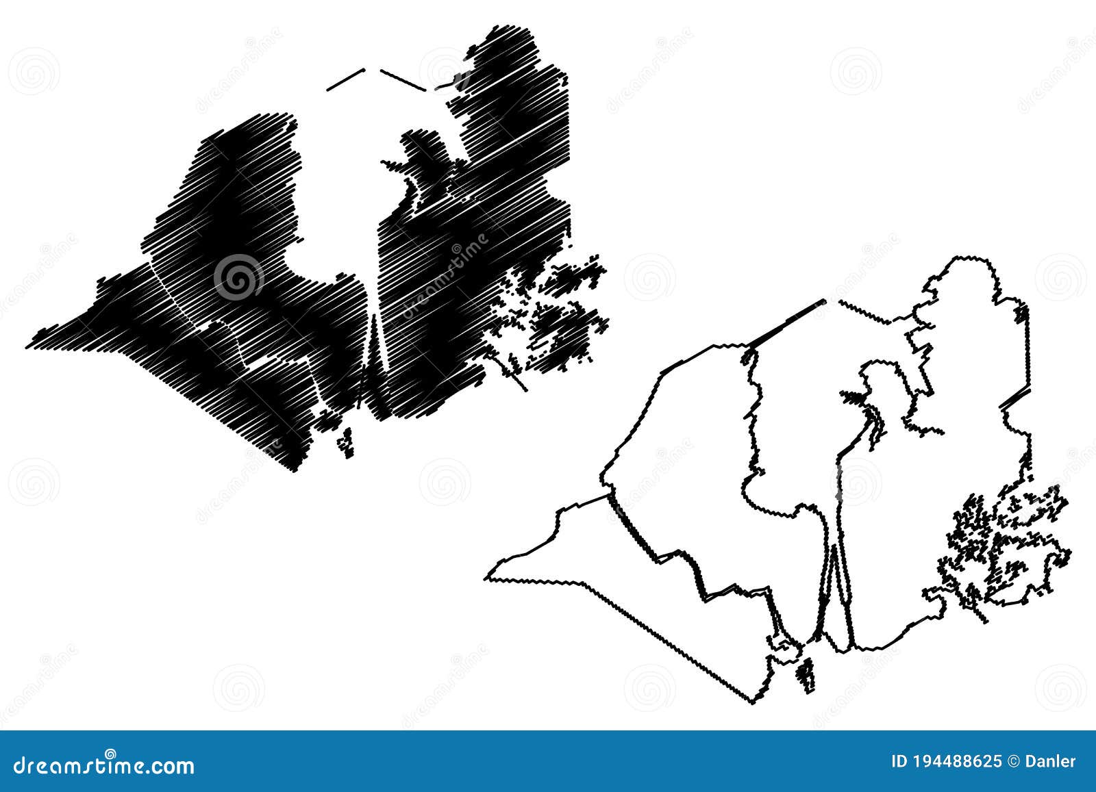 Colon City Republic of Panama Map Vector Illustration, Scribble Sketch ...