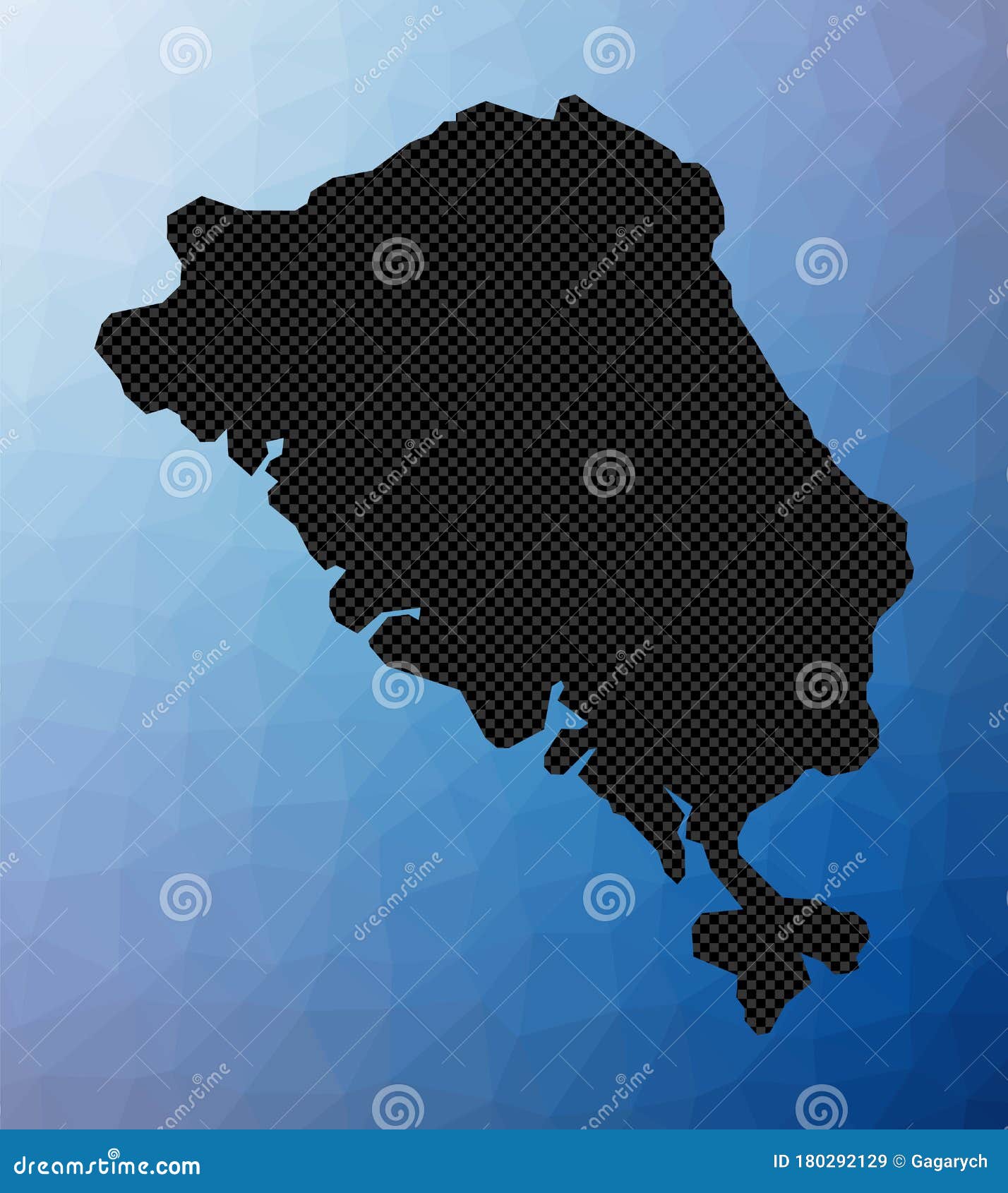 Colon Island Geometric Map. Cartoon Vector | CartoonDealer.com #180292129