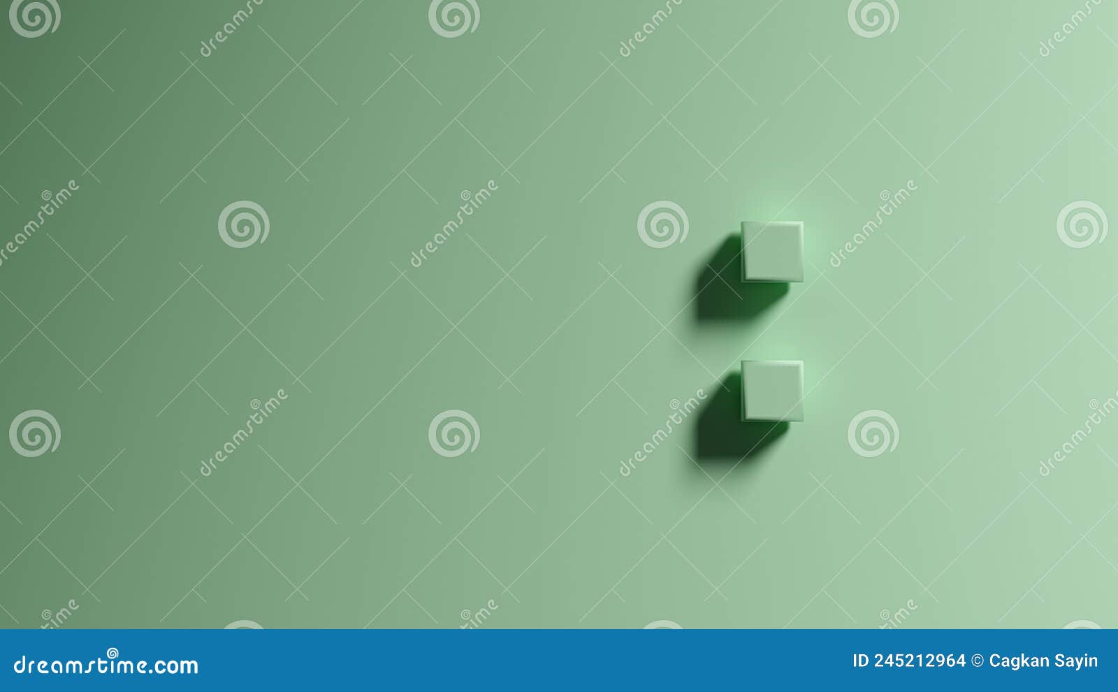 Colon Mark on Pastel Green Background. 3D Rendering Stock Illustration ...