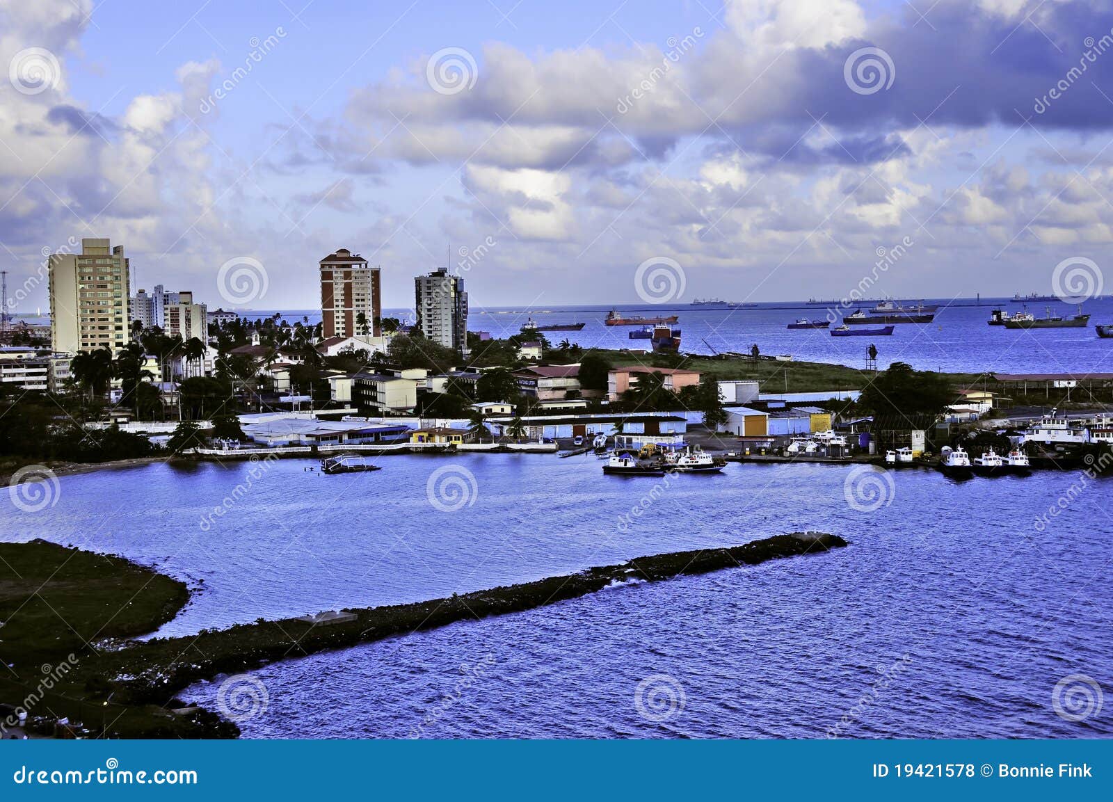 Colon Panama stock photo. Image of cargo, ocean, anchored - 19421578