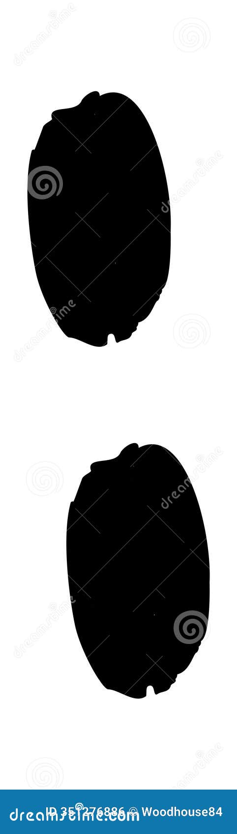 Colon Scribble Brushstroke Punctuation Symbol Vector Illustration ...