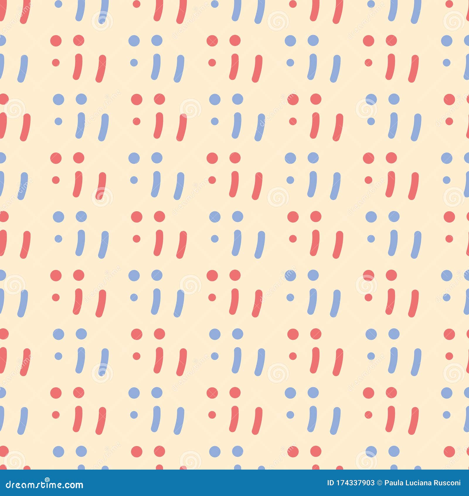 Colon, Semicolon and Comma Seamless Vector Pattern Stock Vector ...