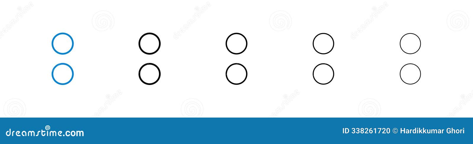 Colon Sign Isolated on White Background Stock Vector - Illustration of ...