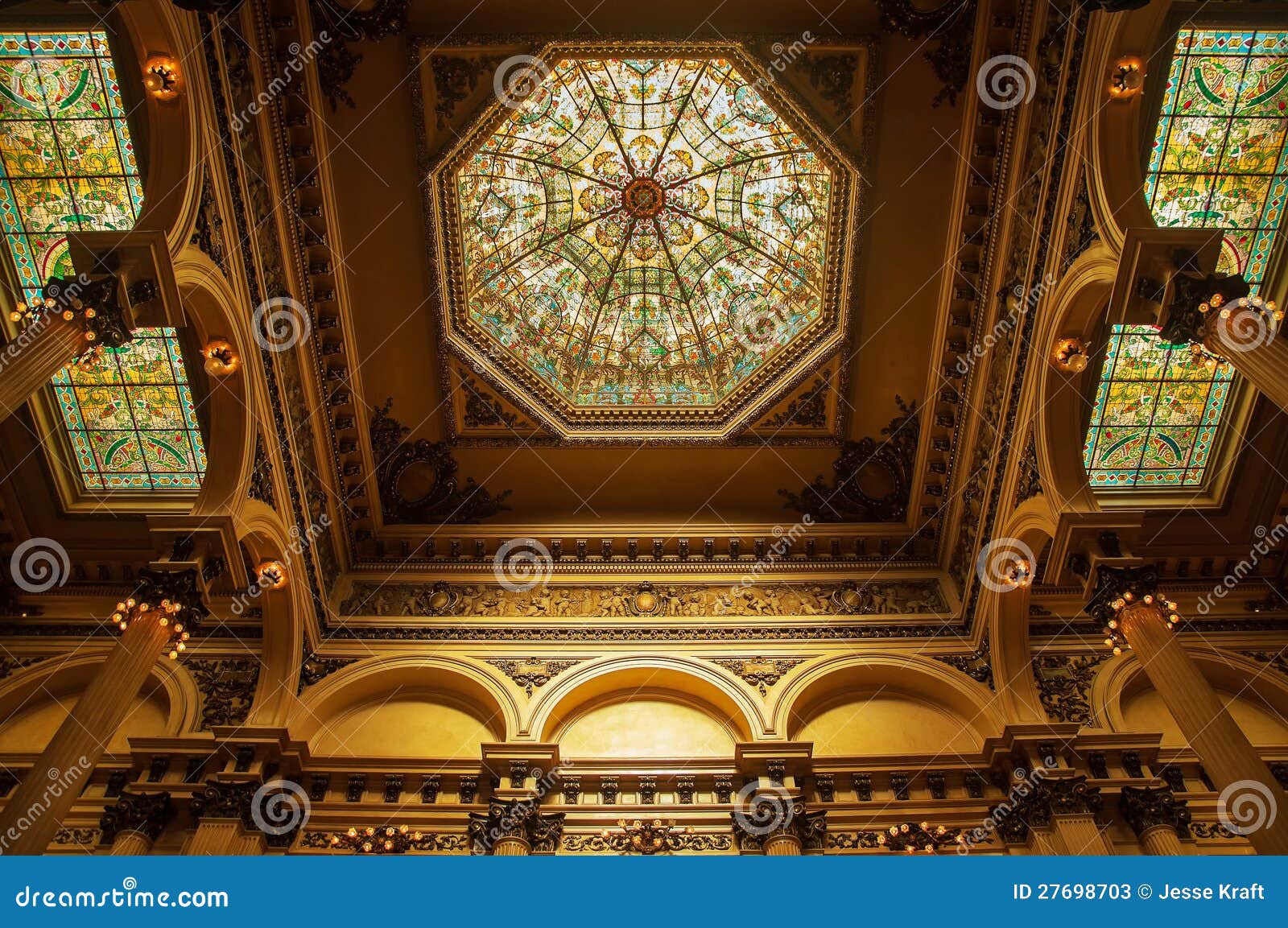 Colon Theater Interior Decoration Stock Image - Image of south, famous ...