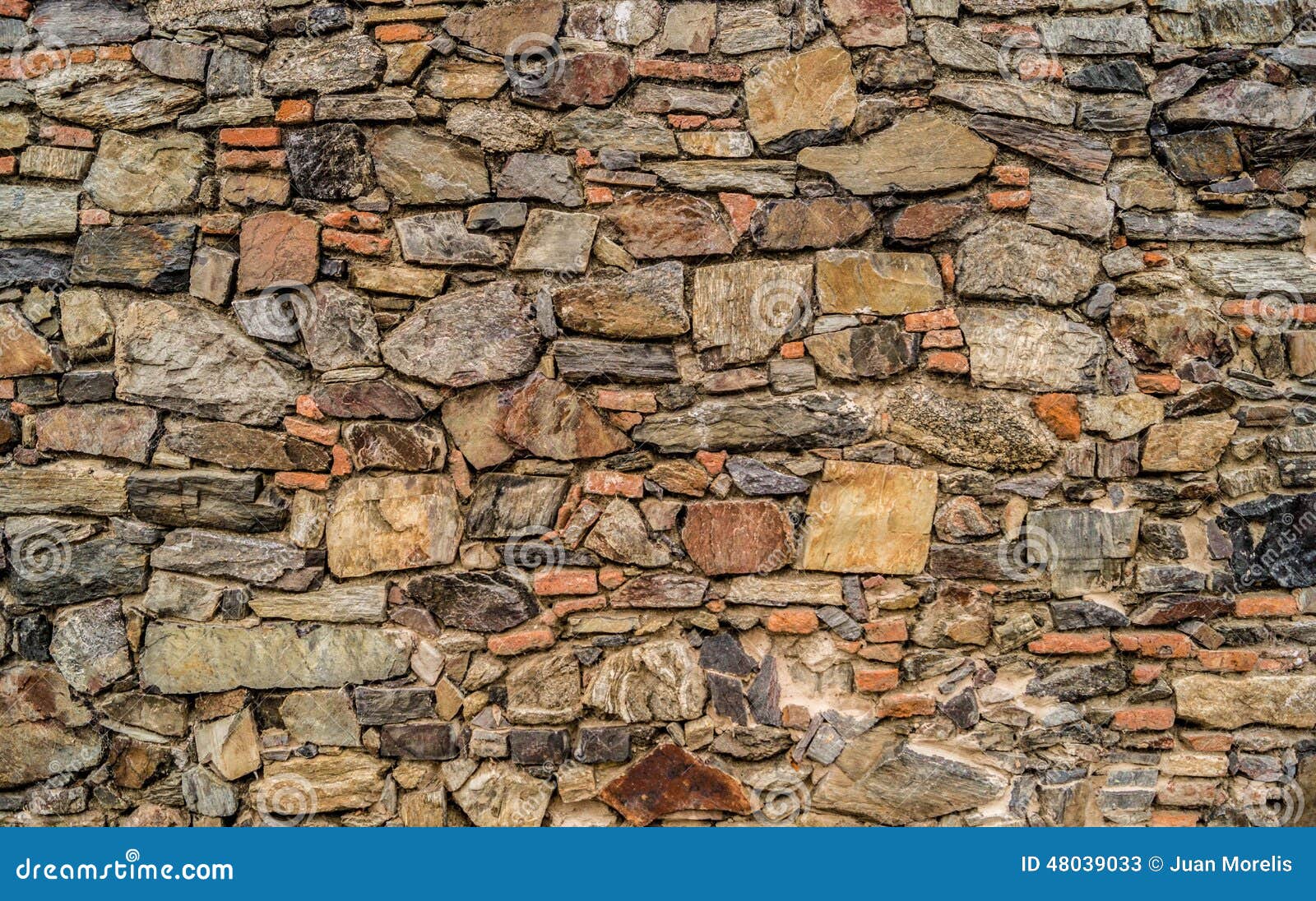 Colonia Stone Wall stock image. Image of shapes, protection - 48039033