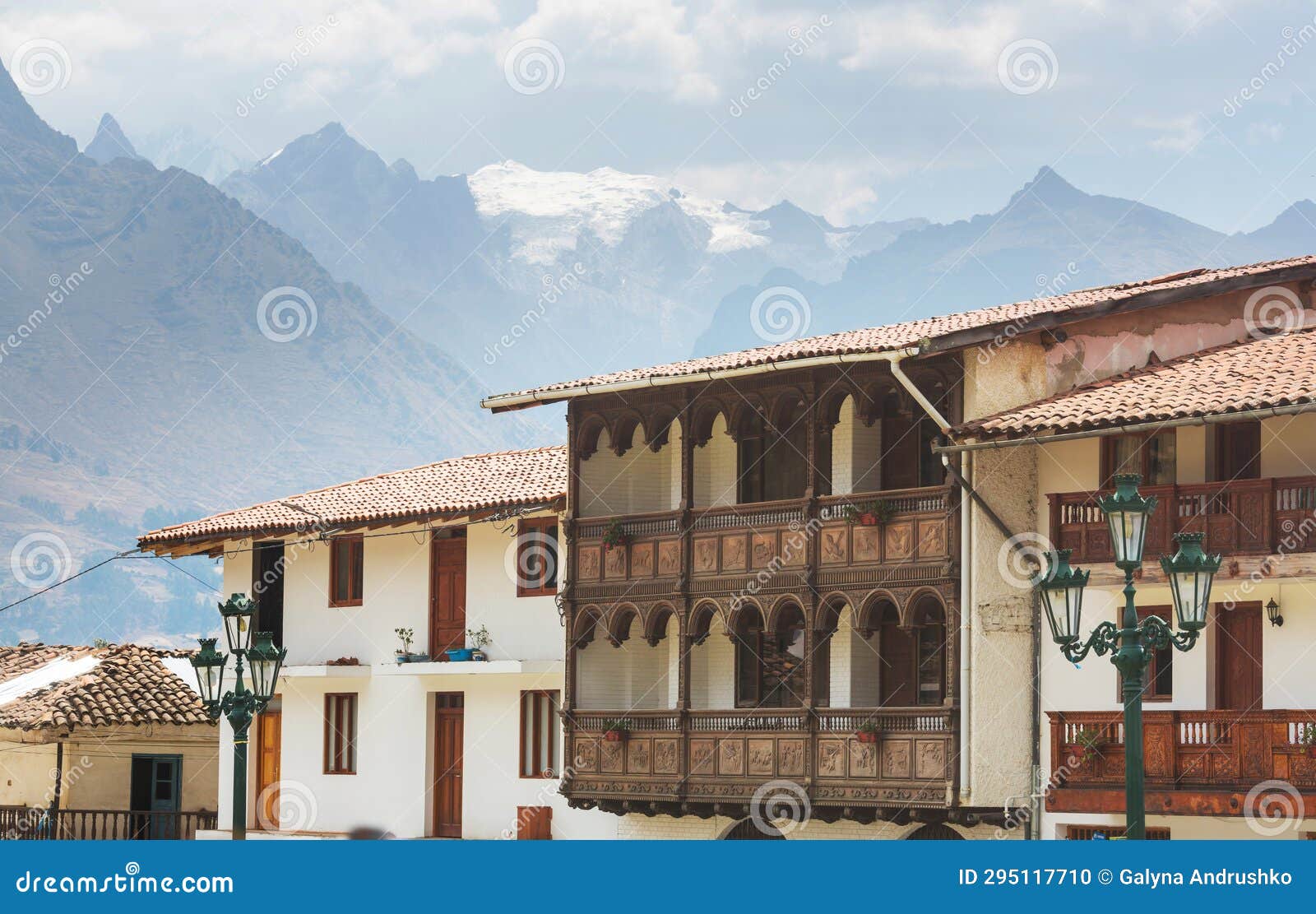 Colonial Architecture in Peru Stock Photo - Image of south, andes ...
