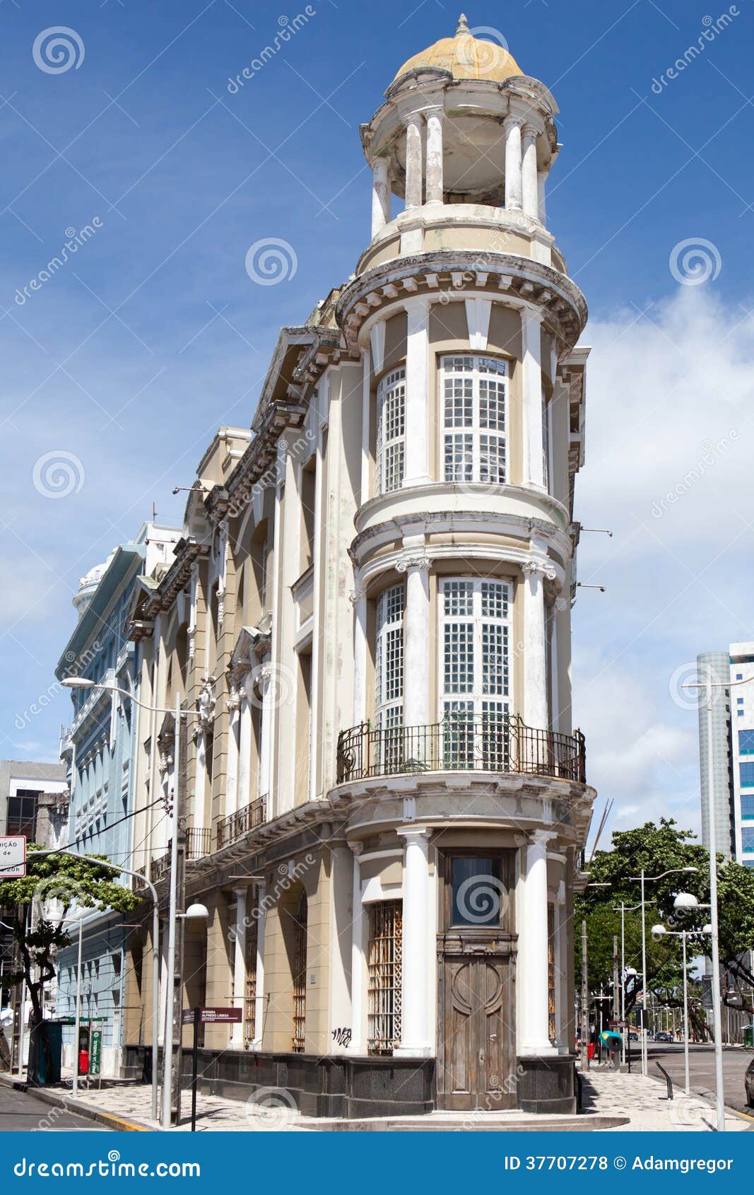 Colonial Building in the Centre of Recife in Brasil Stock Photo - Image ...