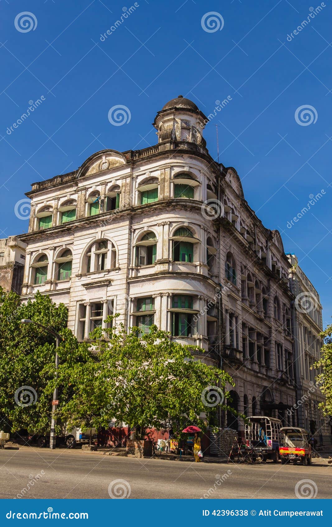 Colonial Building , , Yangon in Myanmar (Burmar) Editorial Stock Photo ...