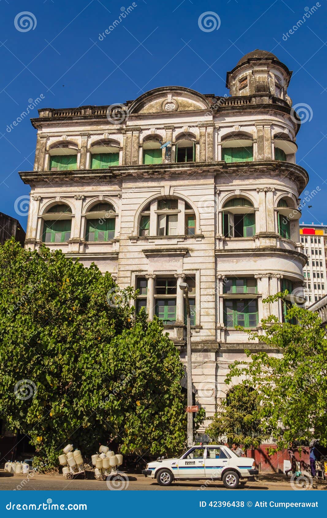 Colonial Building , , Yangon in Myanmar (Burmar) Editorial Stock Photo ...