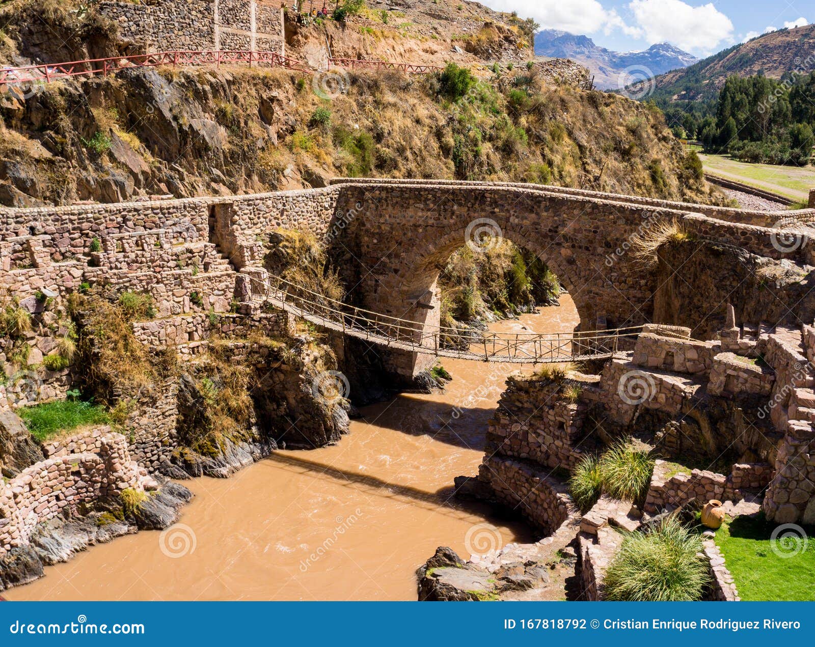 The Colonial Checacupe Bridge is Located on the Ausangate or Pitumayu ...