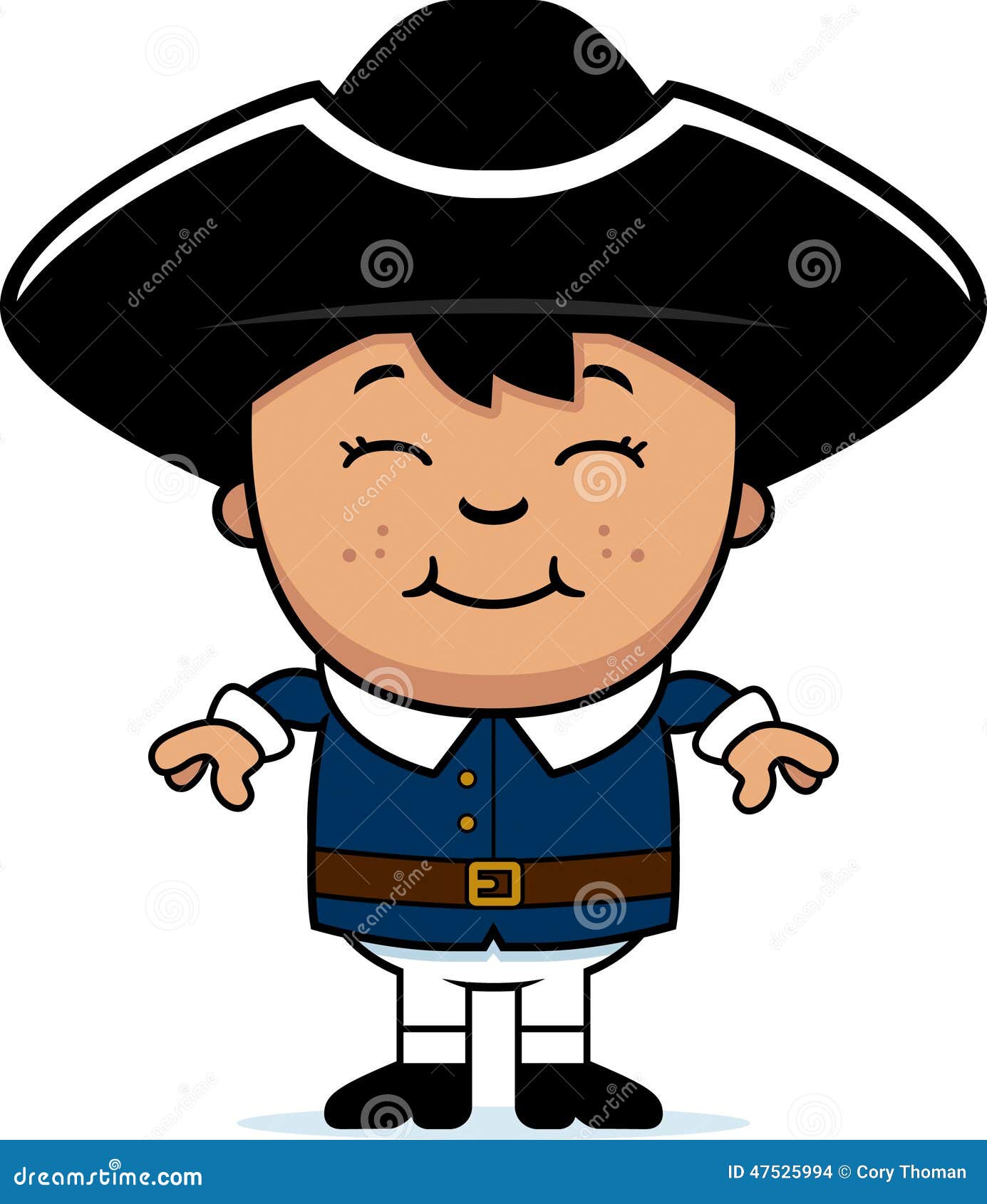 Colonial Child stock vector. Illustration of child, latino - 47525994