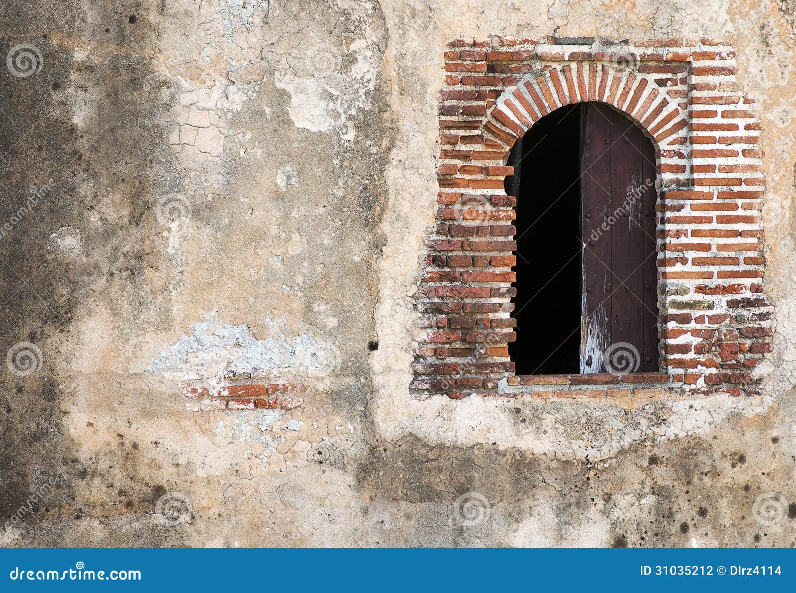 Colonial Fortress Window stock photo. Image of design - 31035212