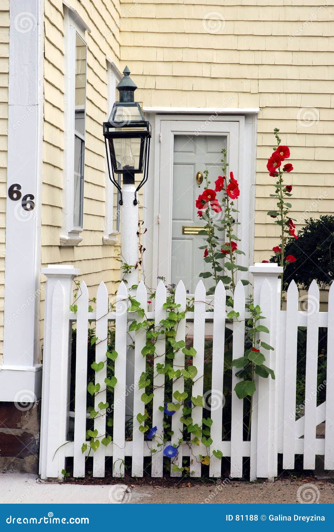 Colonial house entrance stock photo. Image of light, rhode - 81188