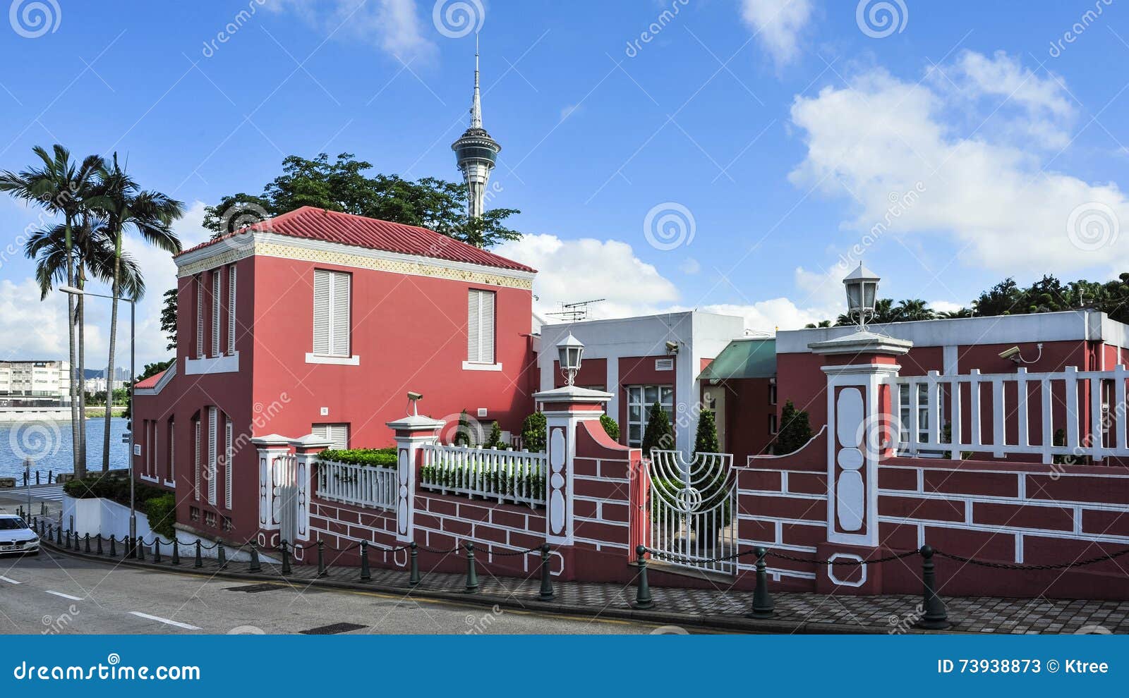 Colonial house, Macau stock image. Image of european - 73938873