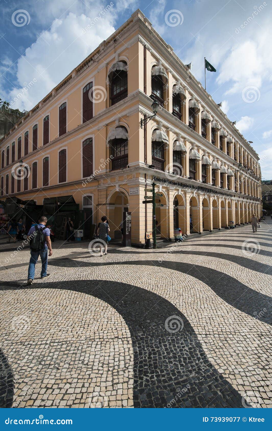 Colonial house, Macau editorial photography. Image of mosaic - 73939077
