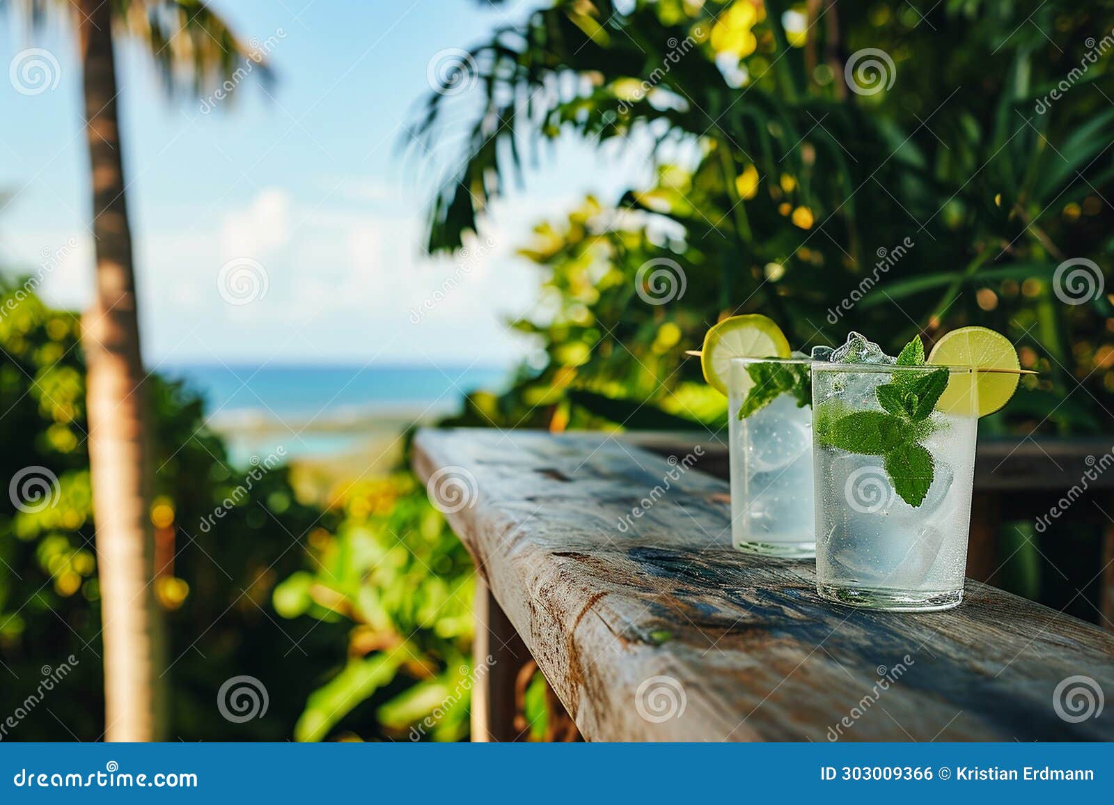 Colonial Indian Veranda with Gin and Tonic Cocktails Stock Photo ...