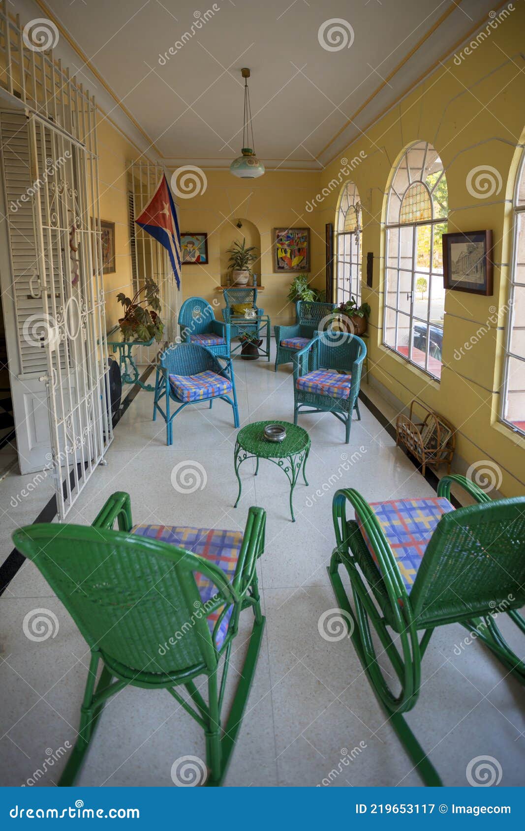 Colonial interior in Cuba editorial photography. Image of cuban - 219653117